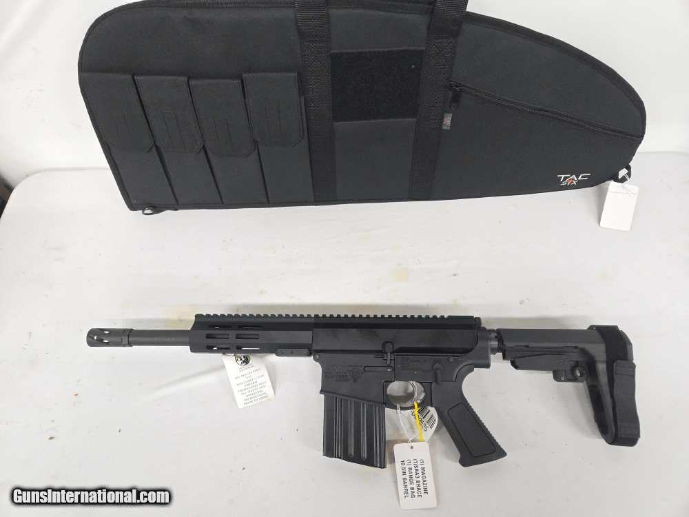DPMS Unfired DPMS/BCA AR-10 Pistol Side Charger w/Mag, SBA3 Brace ...