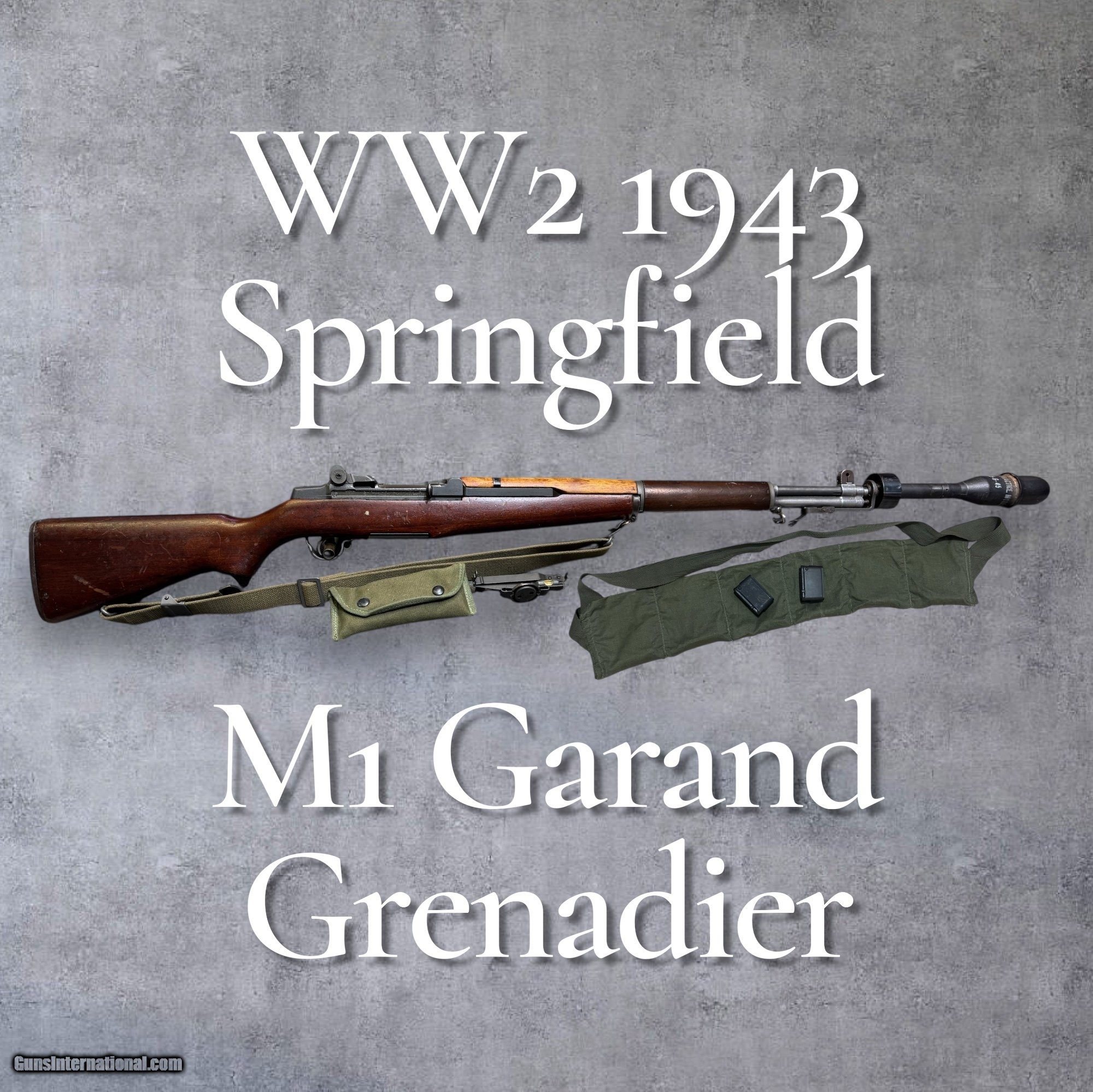 SPRINGFIELD ARMORY M1 Garand WW2 1943 GRENADIER .30-06 SPRG for sale