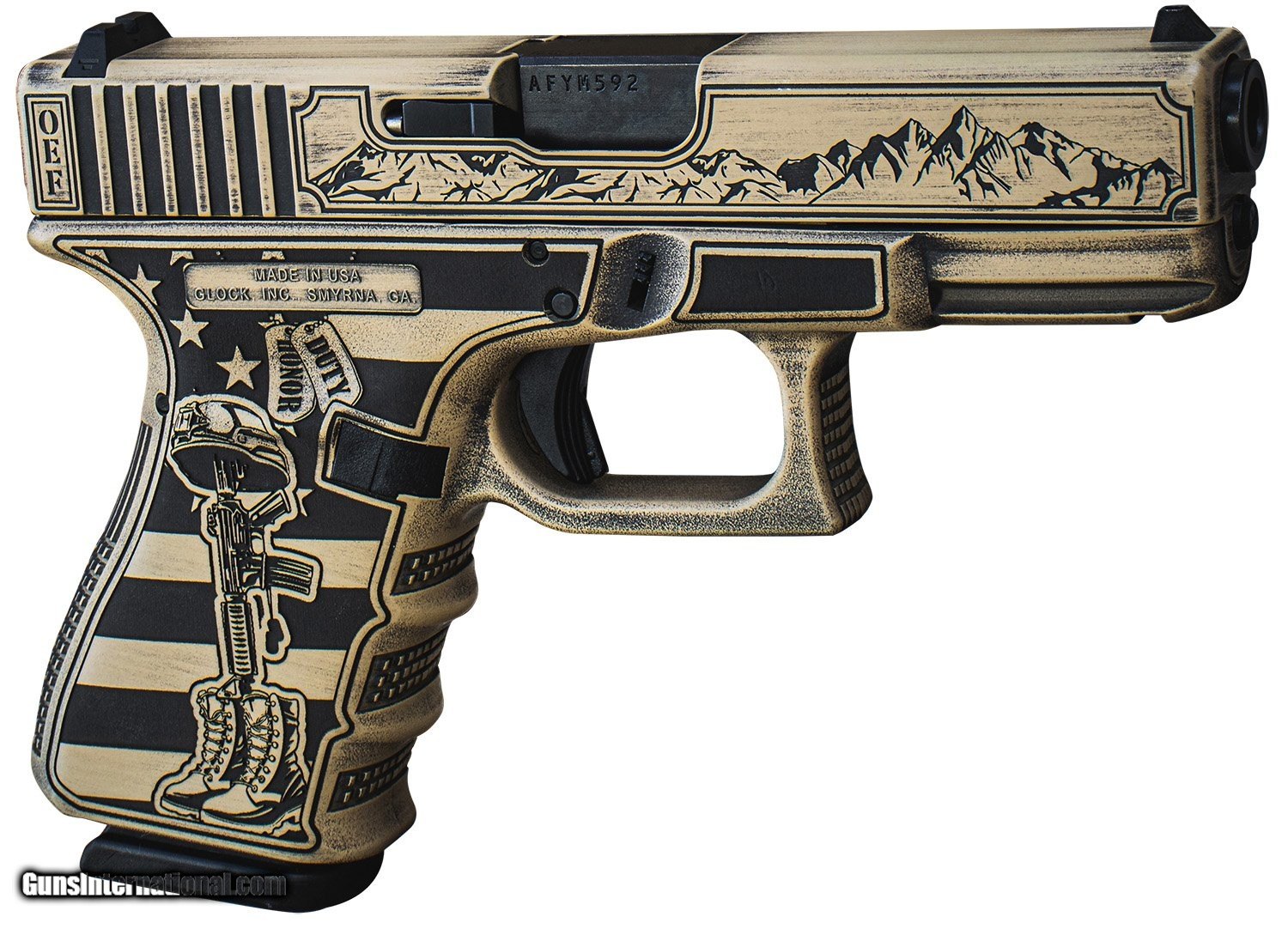 GLOCK G19 GEN5 MOS (BATTLEFIELD CROSS CUSTOM) 9MM LUGER (9x19 PARA) for ...