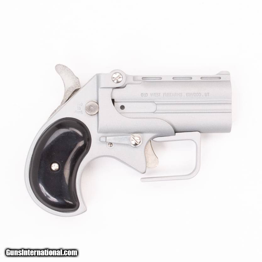 OLD WEST DERRINGER SHORT BORE SATIN/BLACK GRIPS .380 ACP for sale
