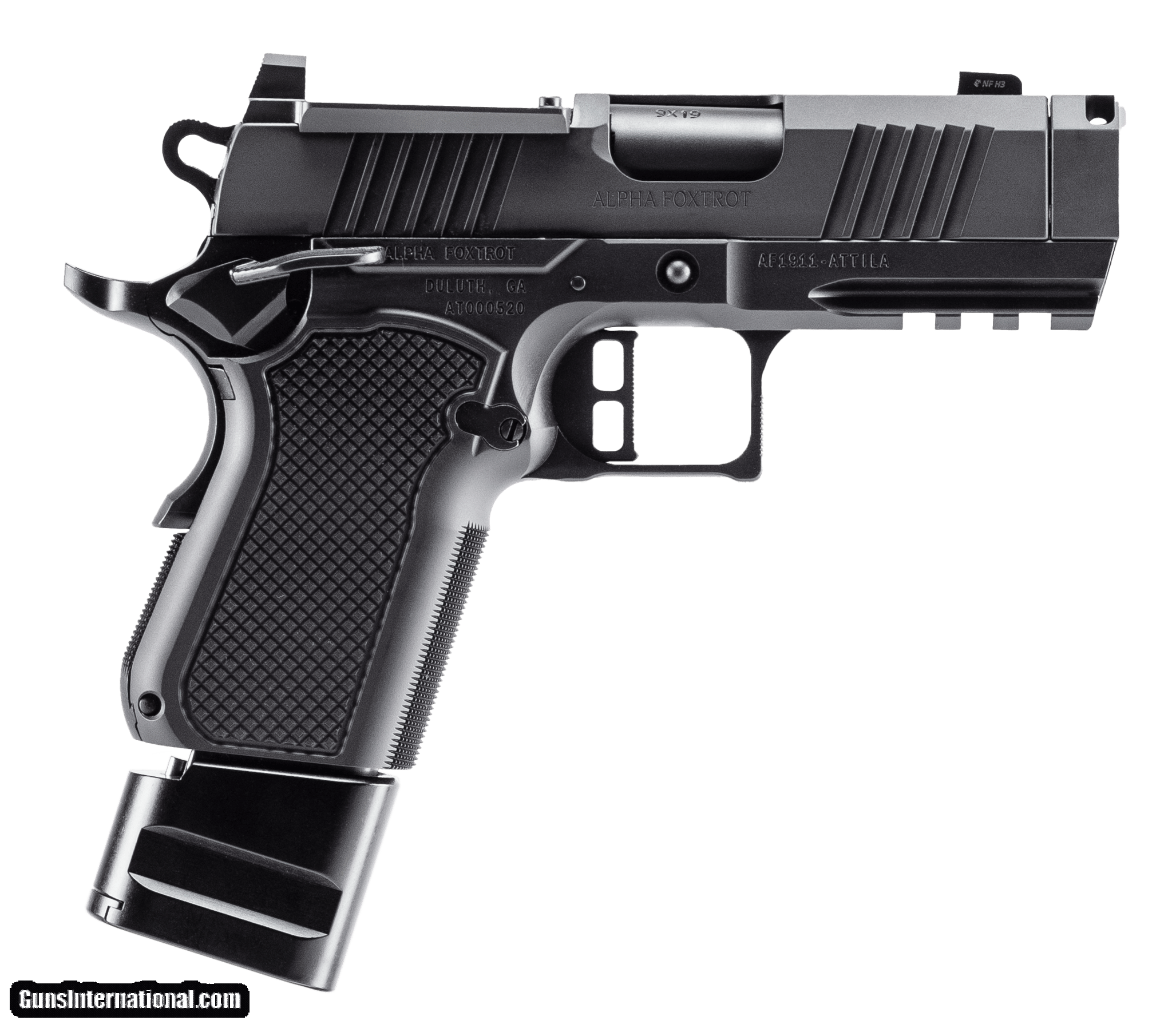 ALPHA FOXTROT 1911 ATTILA (9MM) 20 RDS 9MM LUGER (9x19 PARA) for sale