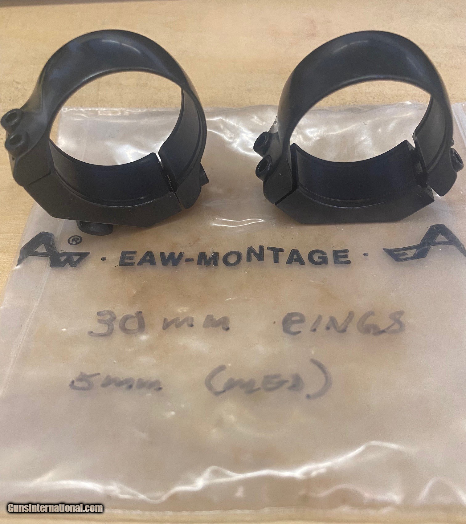EAW-MONTAGE 30MM SCOPE RINGS: 2 SETS