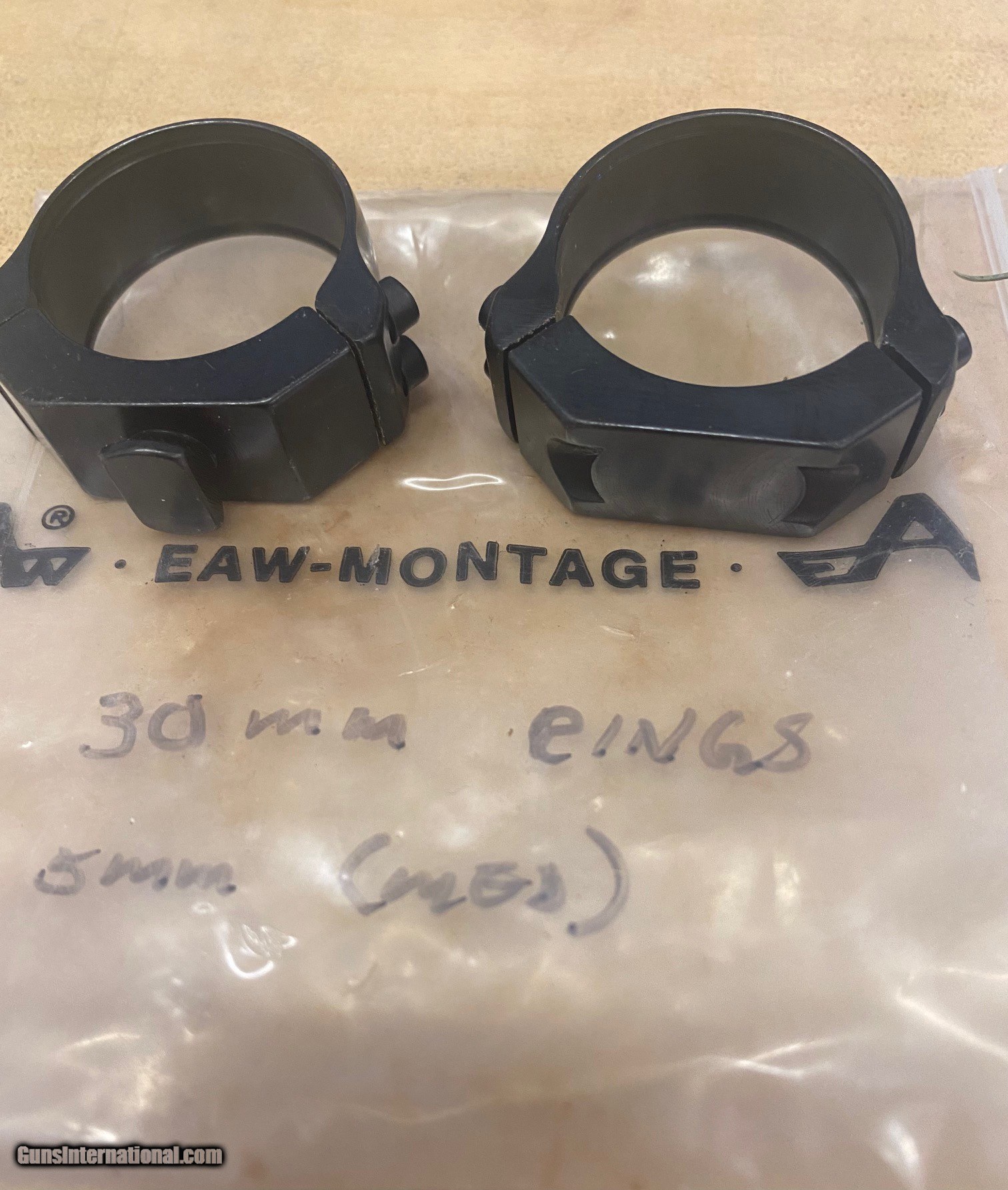 EAW-MONTAGE 30MM SCOPE RINGS: 2 SETS