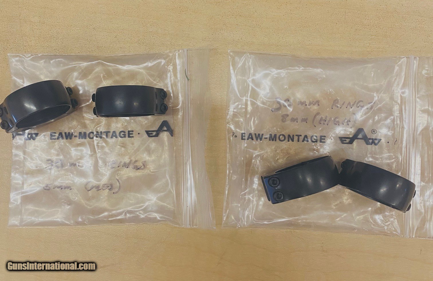 EAW-MONTAGE 30MM SCOPE RINGS: 2 SETS