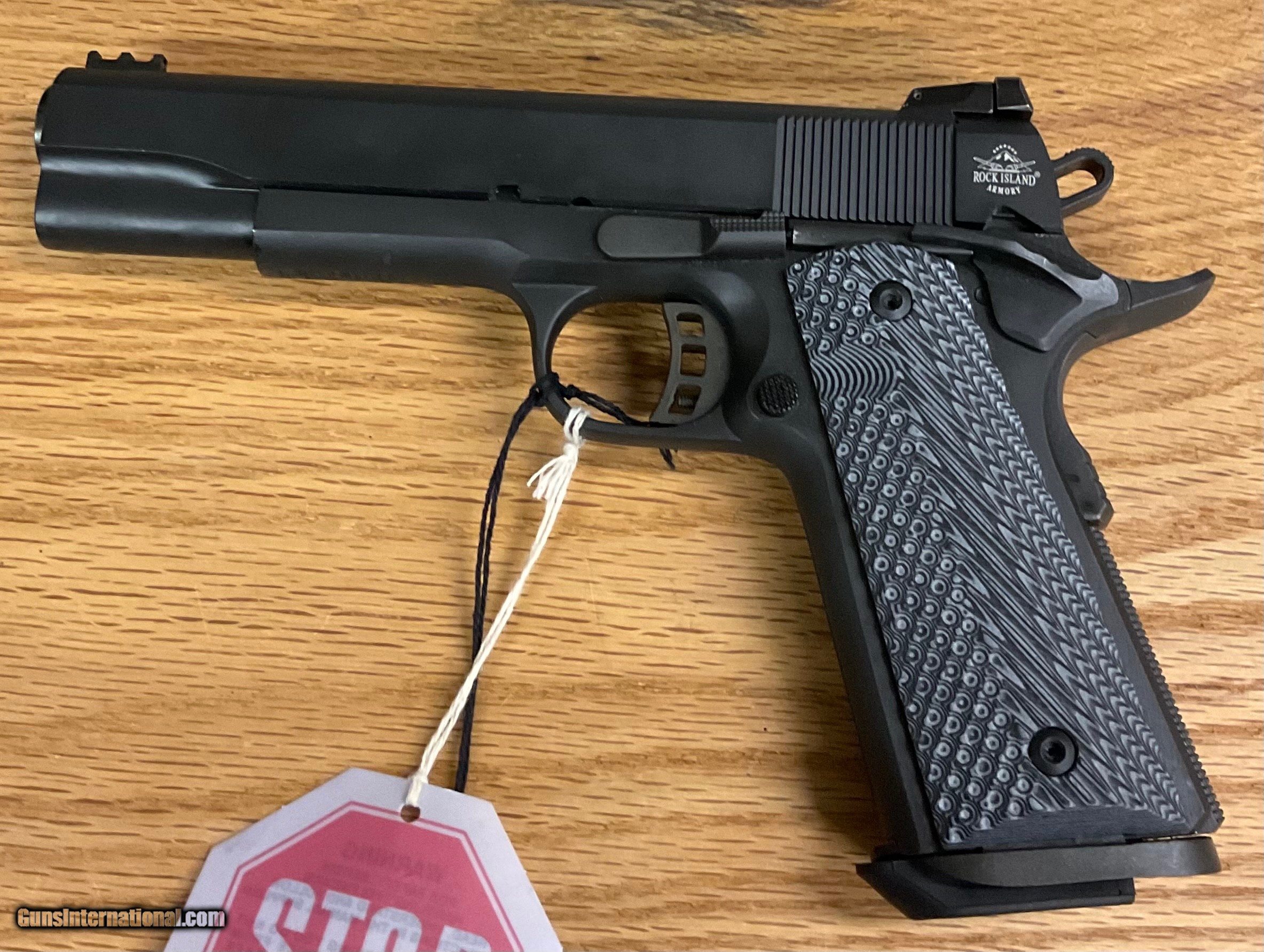 New Rock Island Armory M1911 A1 FS Tactical II semi-automatic 10mm pistol