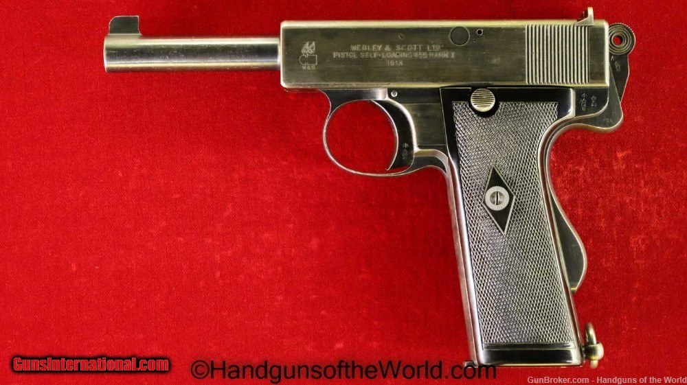 Webley Mark I Auto, .455 Caliber with HMS Australia Provenance