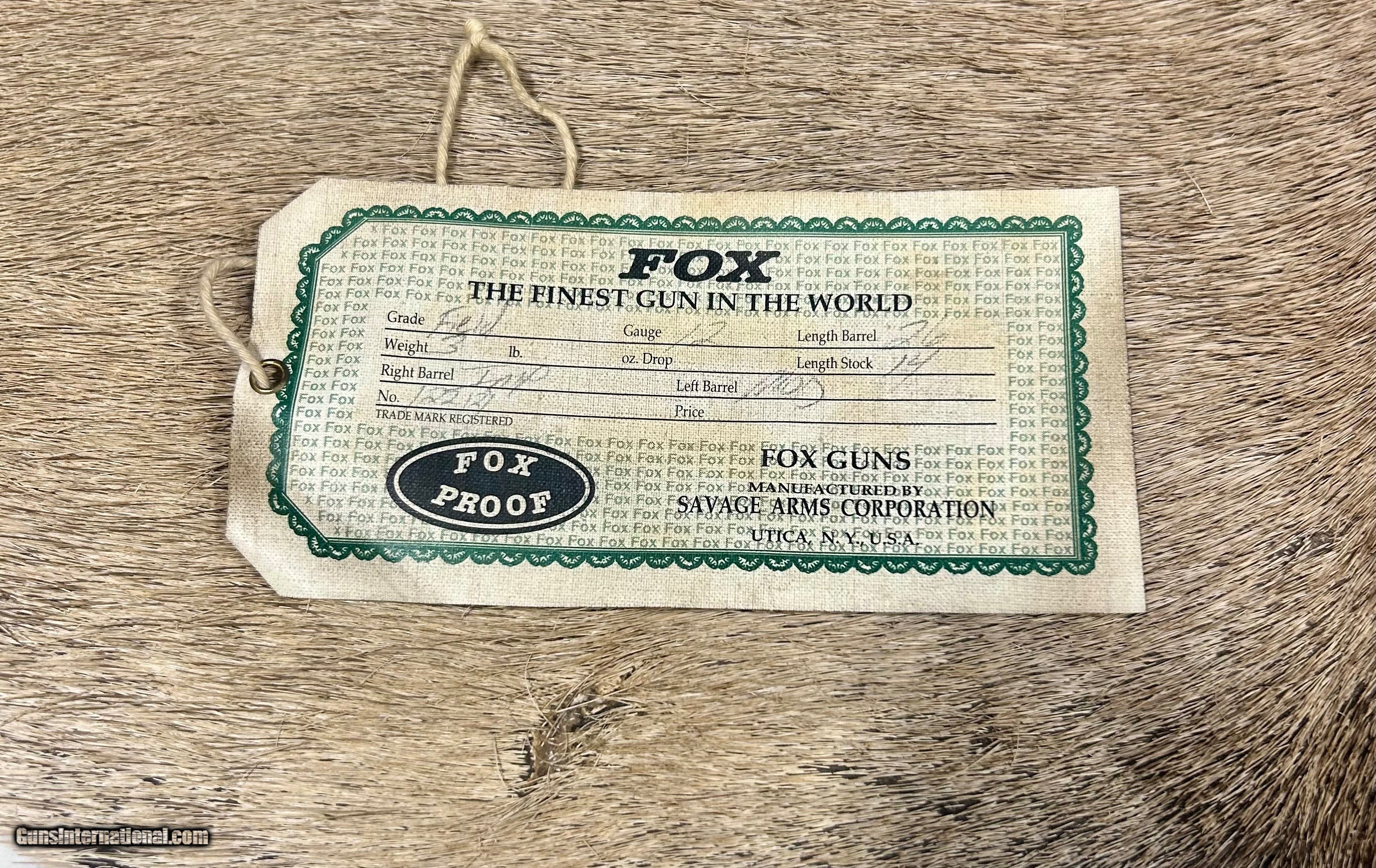 Fox Sterlingworth NIB with Hang Tag