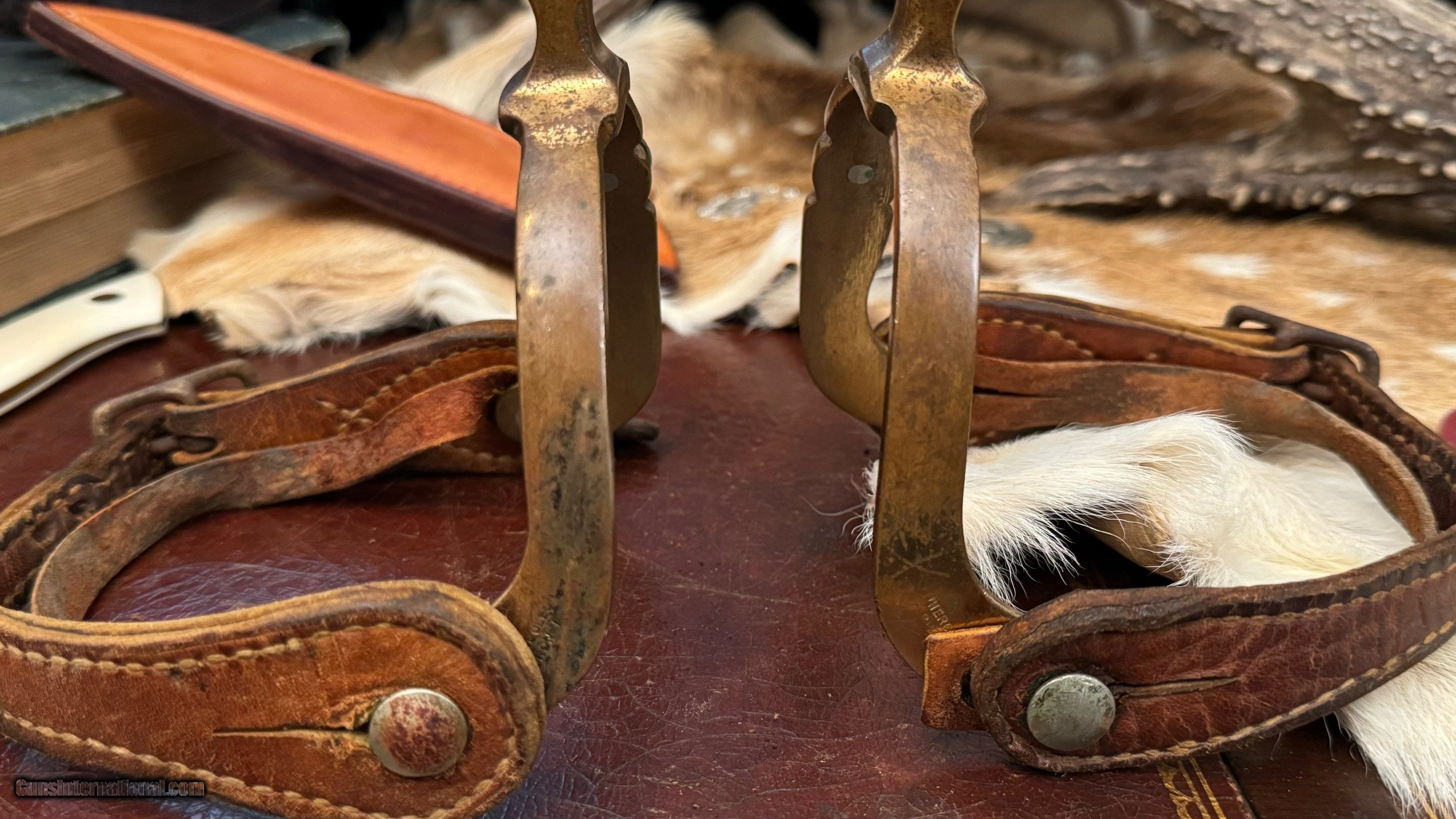 Vintage August Buermann North & Judd Hercules Bronze Spurs Single Spot ...