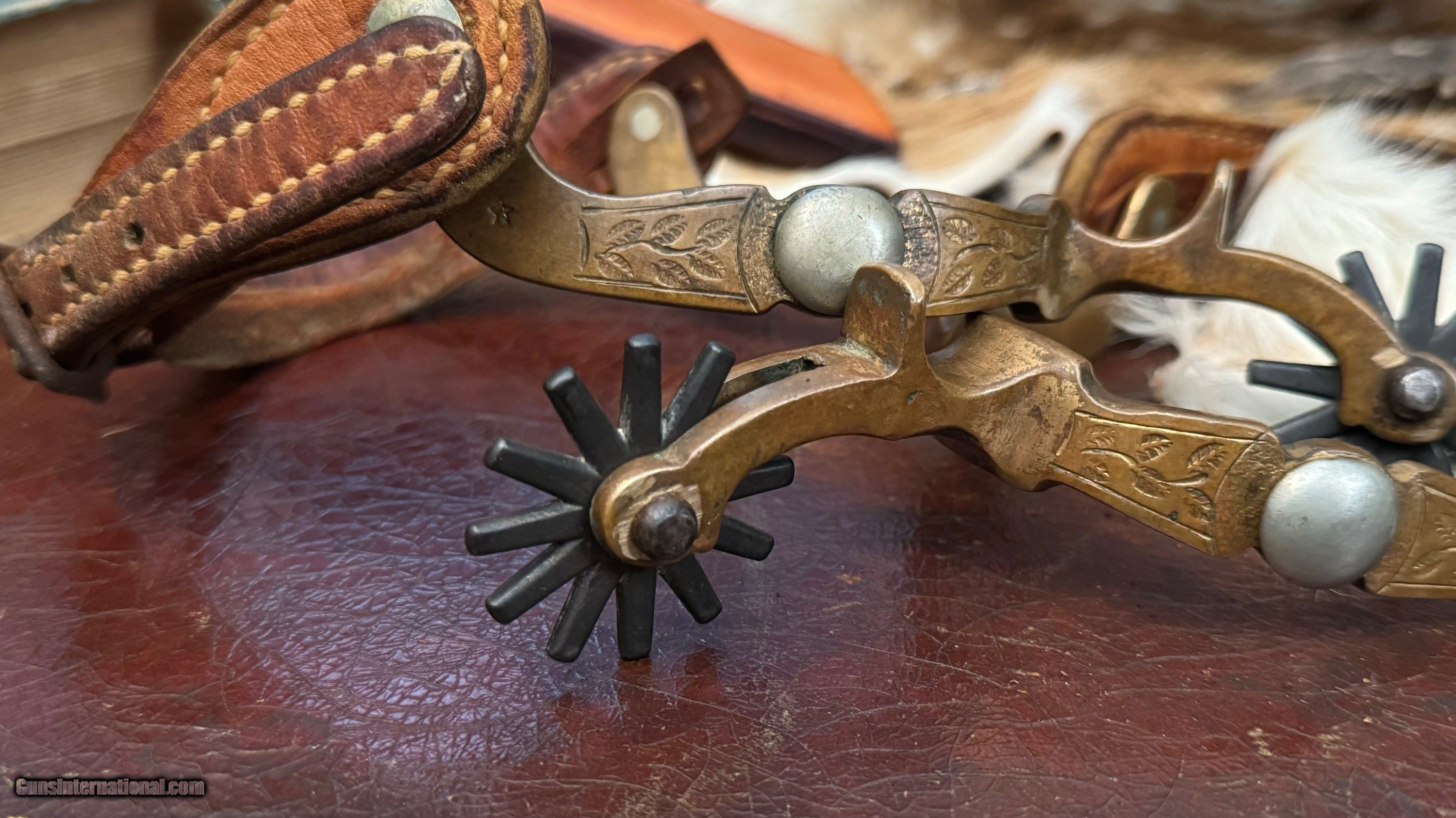 Vintage August Buermann North & Judd Hercules Bronze Spurs Single Spot ...