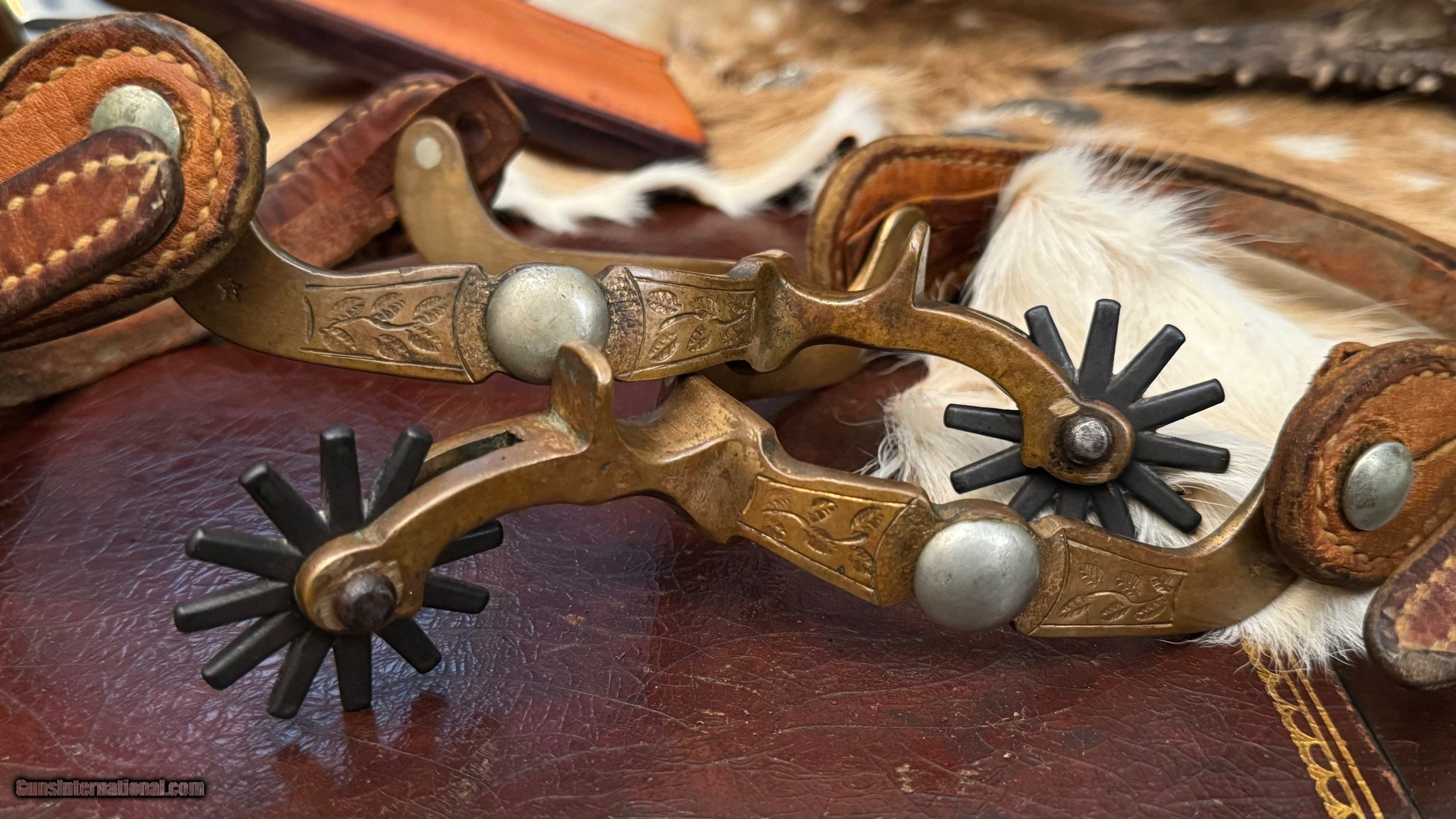 Vintage August Buermann North & Judd Hercules Bronze Spurs Single Spot ...