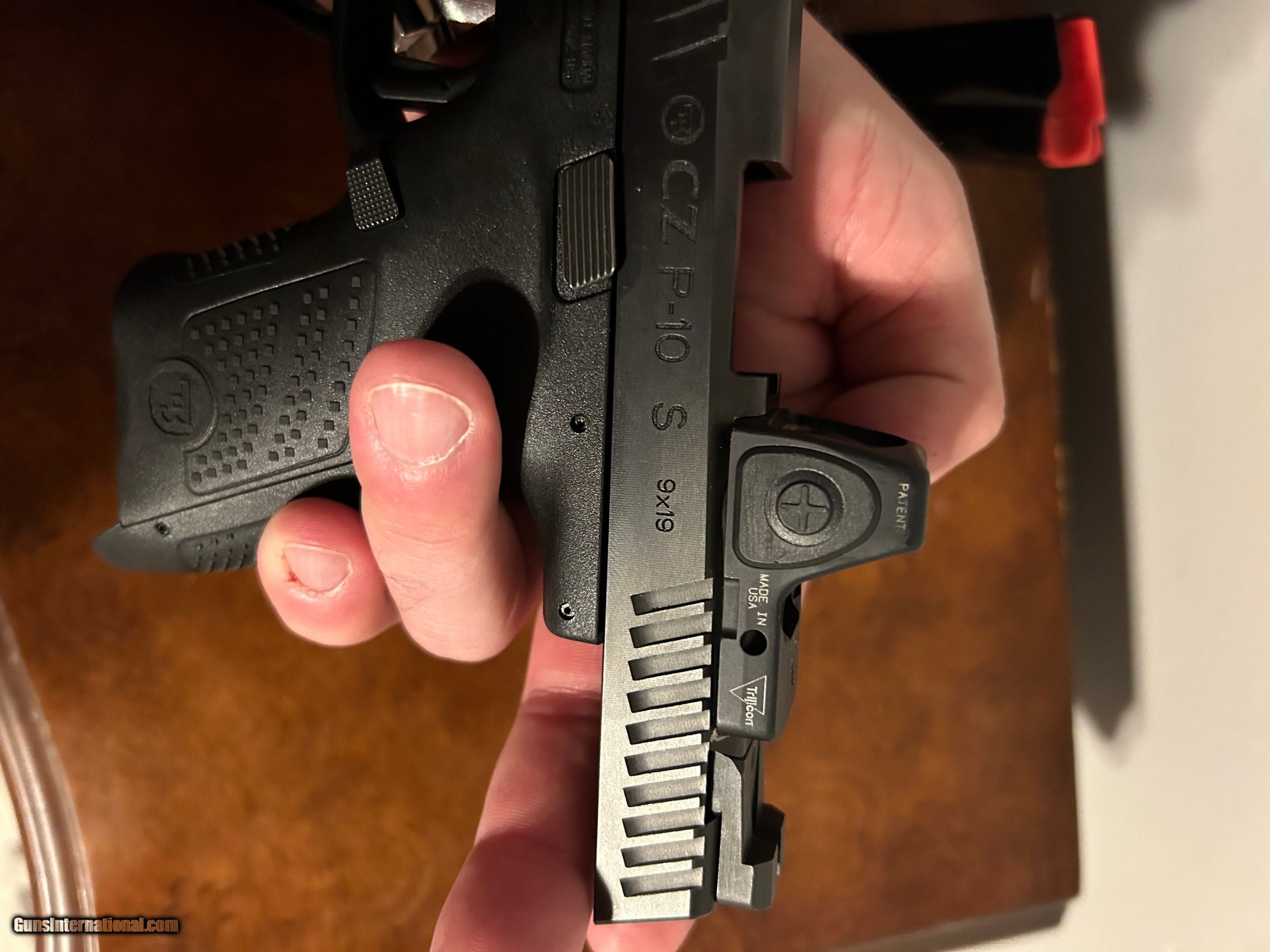 CZ P10 s with Trijicon RMR type 2 3.25 MOA red dot