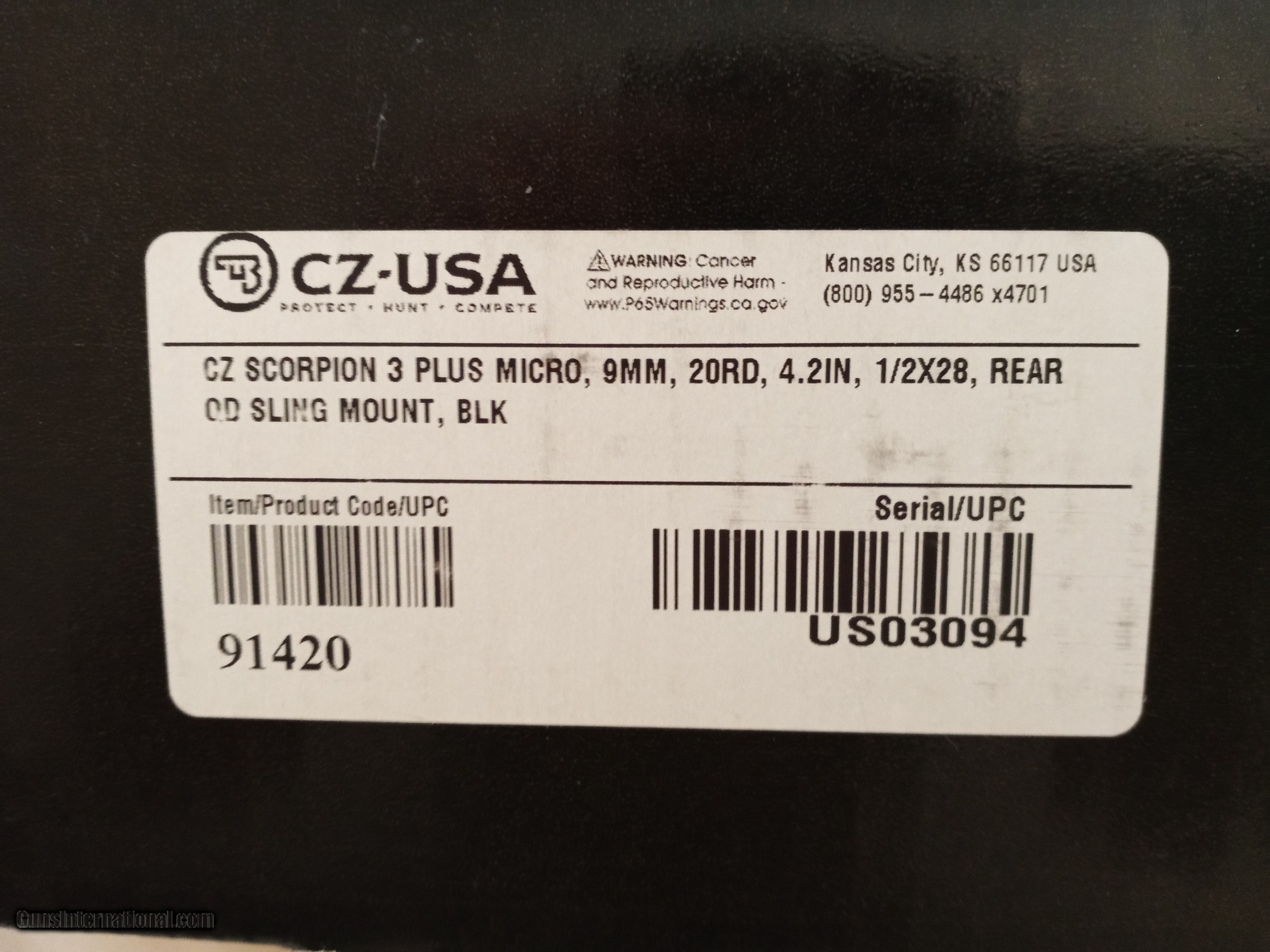 CZ Scorpion P3 Plus Micro