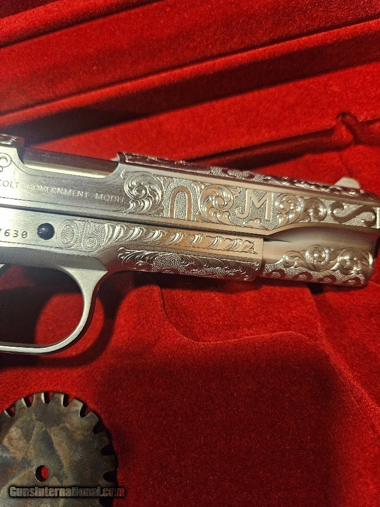 Colt Government 1911 Cattle Brand Hand Engraved 1 0f 50 Tyler Gun Works ...