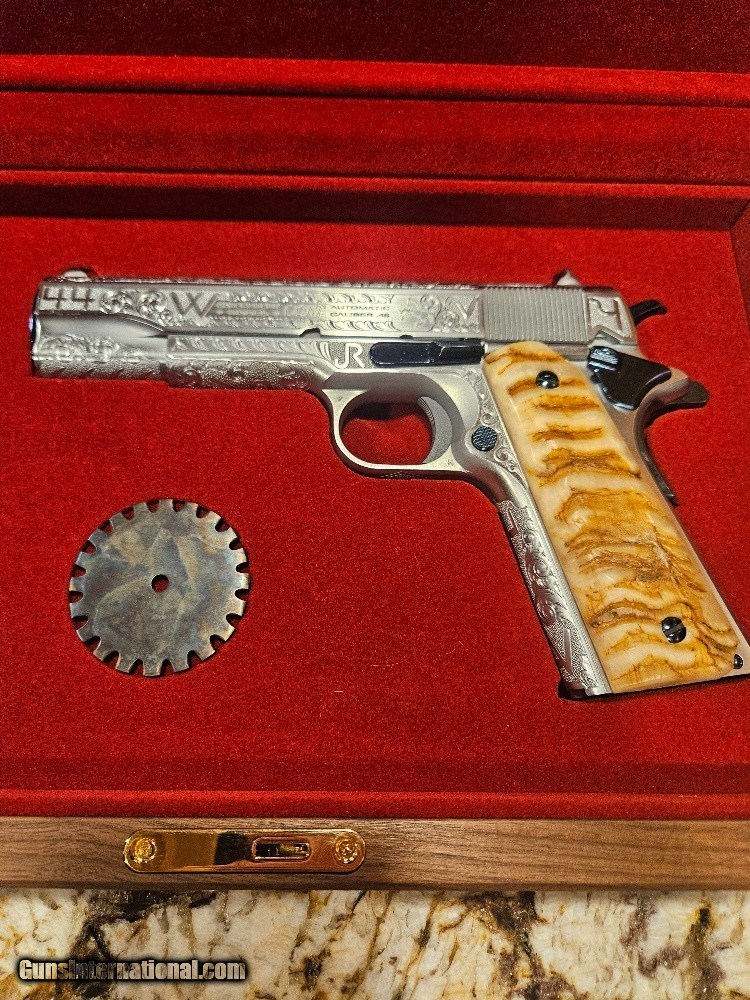 Colt Government 1911 Cattle Brand Hand Engraved 1 0f 50 Tyler Gun Works ...