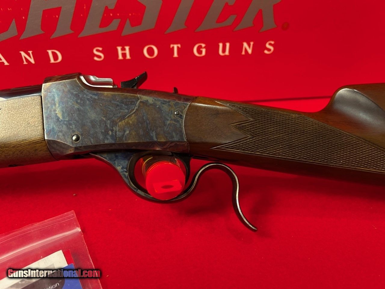 Winchester 1885 Low Wall Rifle 17 HMR 24” Color Case Hardened - In Box