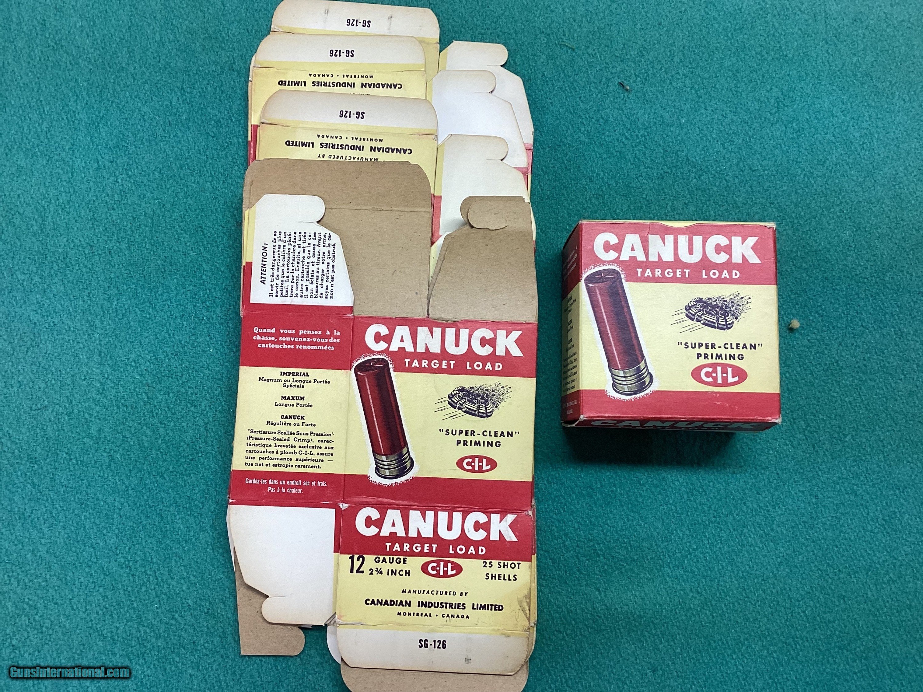 Collectable vintage empty shot shell boxs for sale