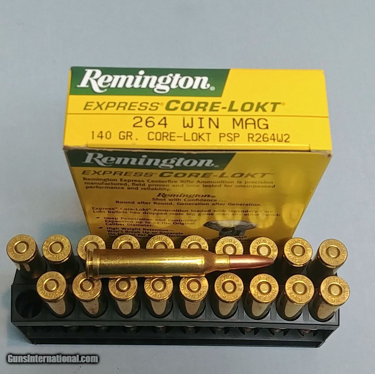Full Box of Remington 264 Winchester Magnum Core-Lokt 140 Grain PSP