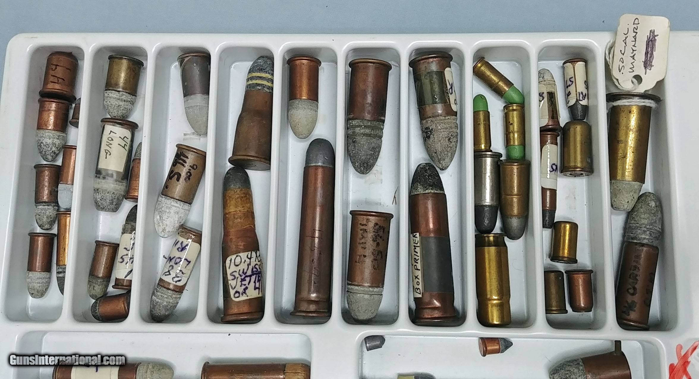 Collection of 107 Vintage Rifle Cartridges for sale