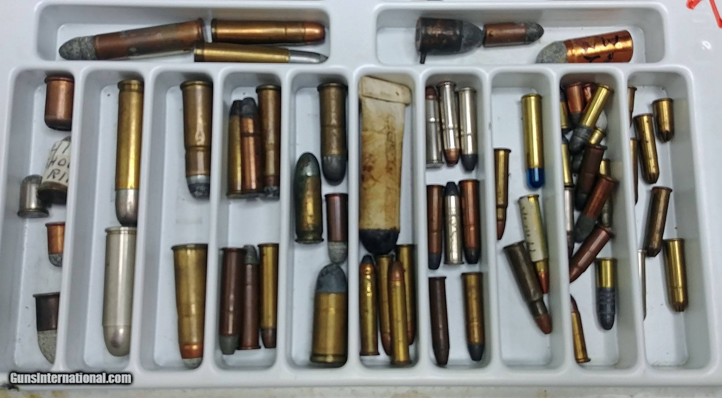 Collection of 107 Vintage Rifle Cartridges for sale