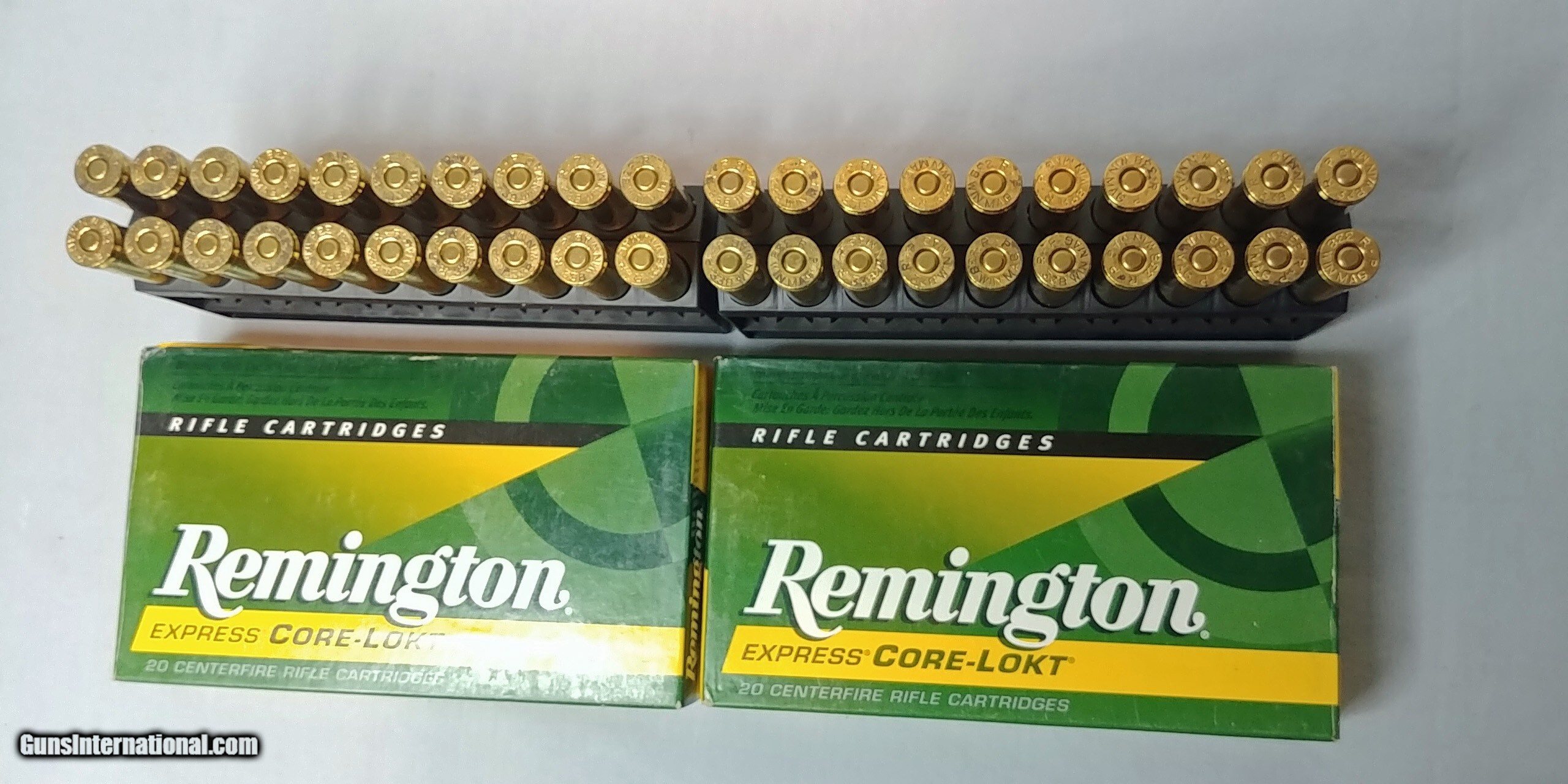 Two Boxes Remington 338 Win Mag Express Core-Lokt 225 PSP Ammo for sale