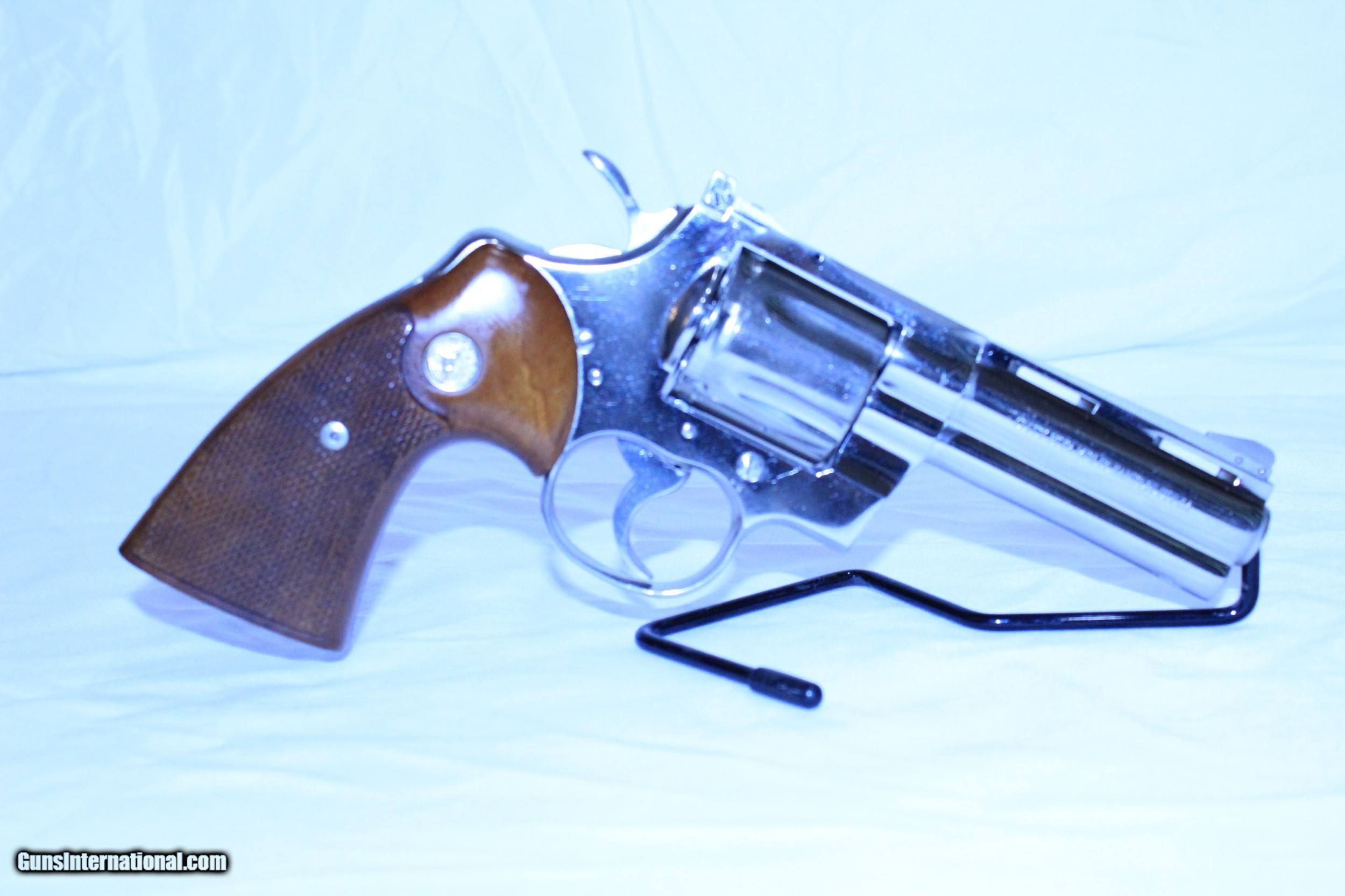 1970 Colt Python, Nickle Finish, 4" Barrel