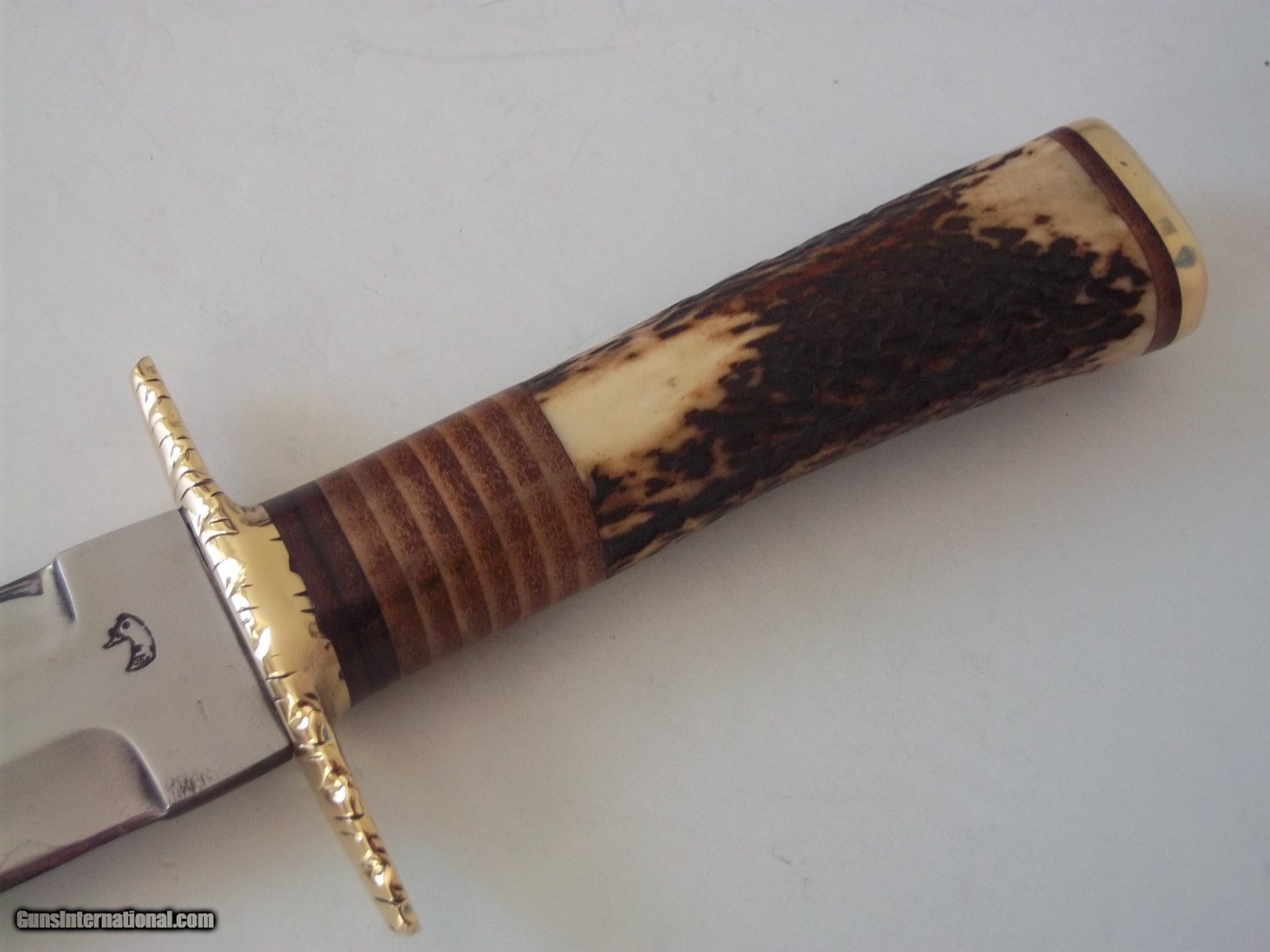 Thierry Le Senecal Medieval Hunting Dagger Fancy File Work Brass Butt ...