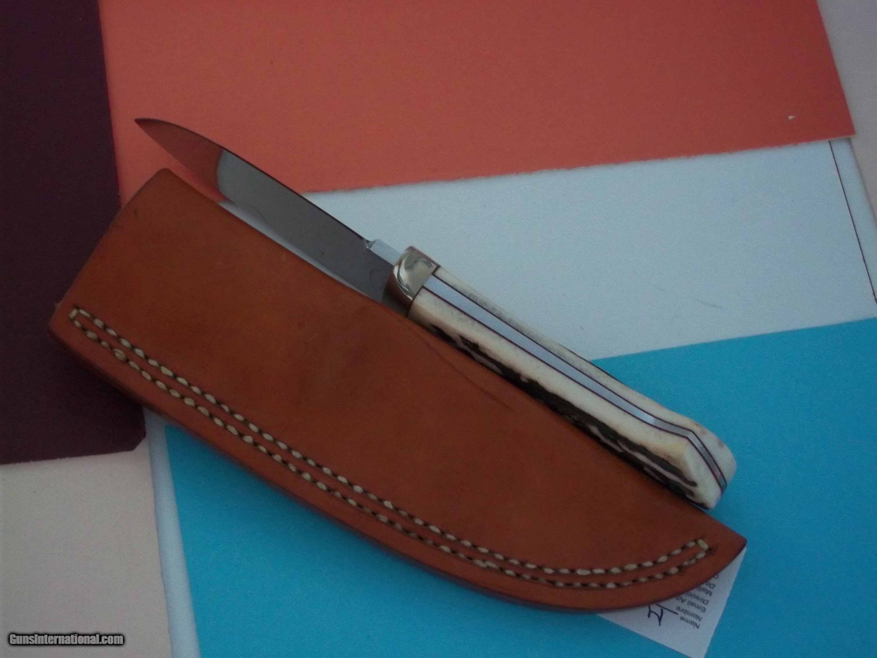 J. B. Moore Classic Loveless Drop Point German Silver single guard ...