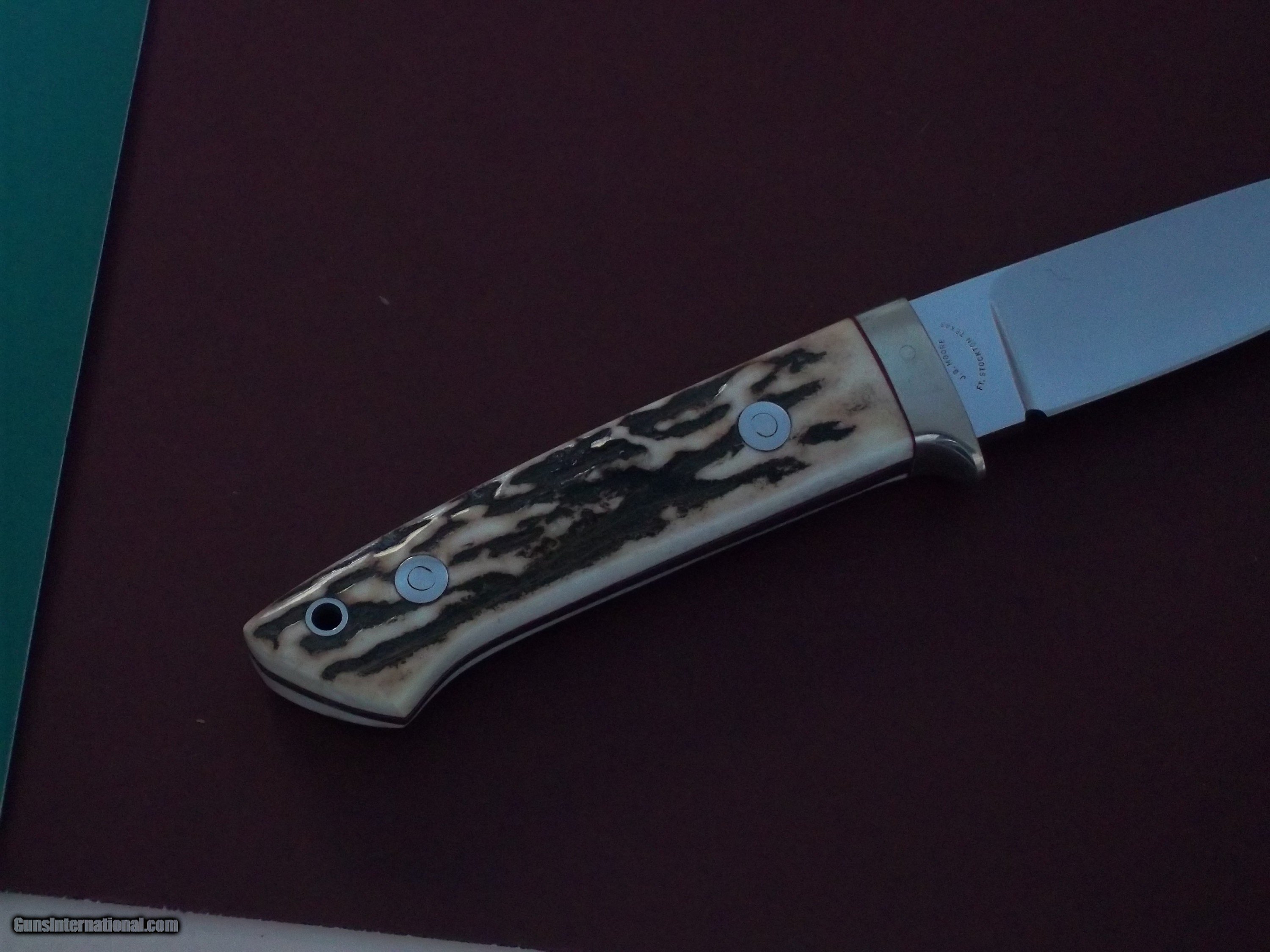 J. B. Moore Classic Loveless Drop Point German Silver single guard ...