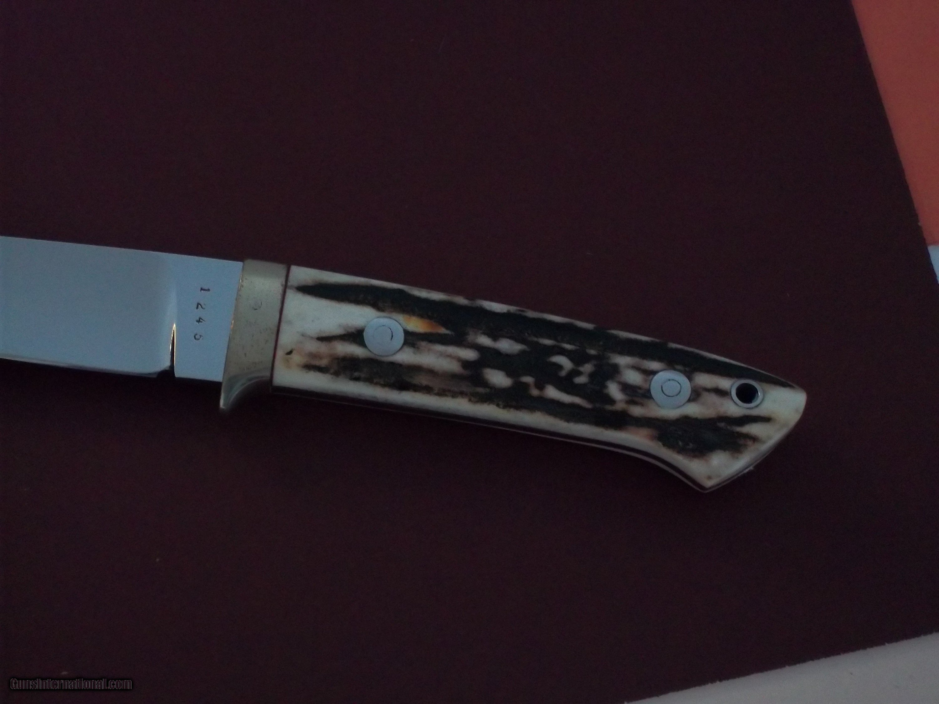 J. B. Moore Classic Loveless Drop Point German Silver single guard ...
