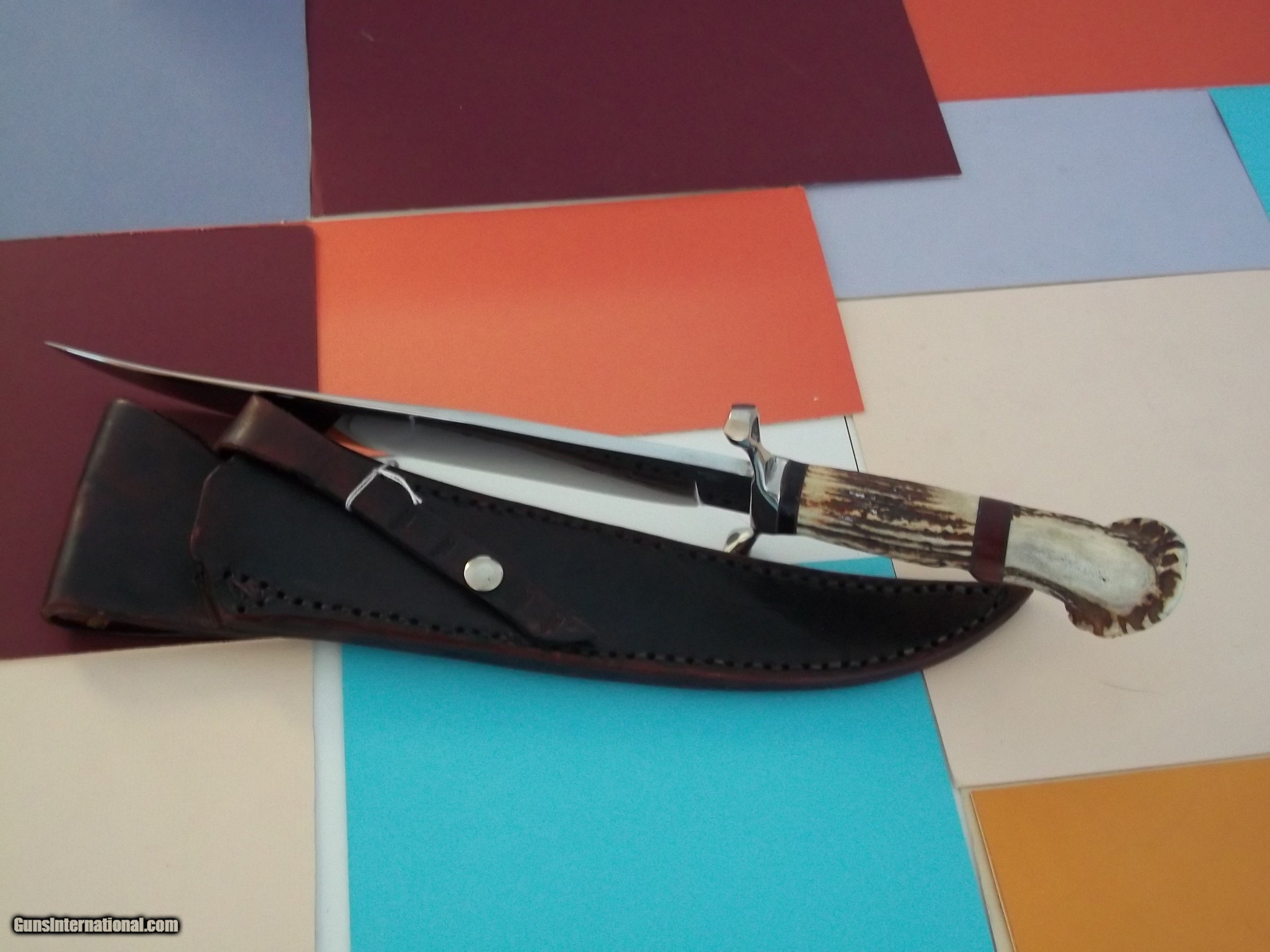 James L. Batson,Jr. "Desert Storm" Bowie Knife Nickel Silver Guard ...