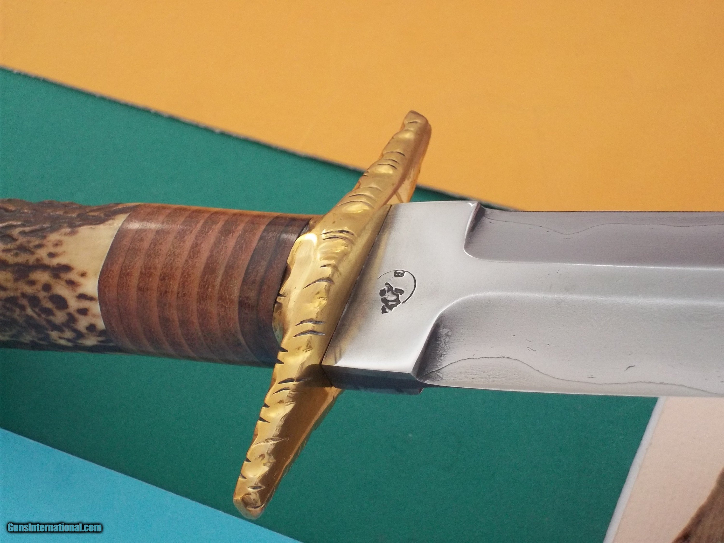 Thierry Le Sénécal Medieval Hunting Dagger San Mai Blade Fancy File ...