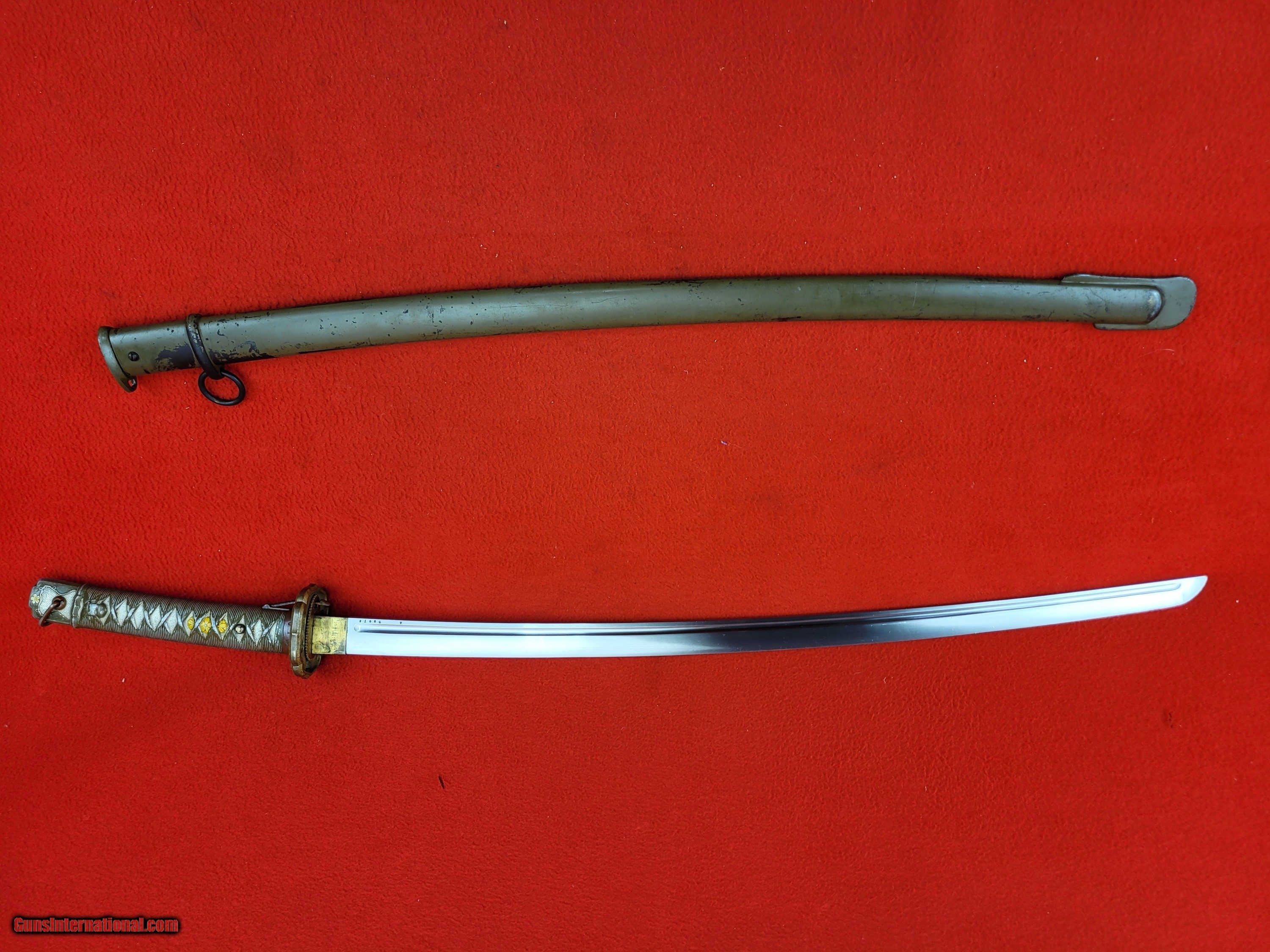 Original Japanese Type 95 NCO Shin-Gunto WWII Bringback