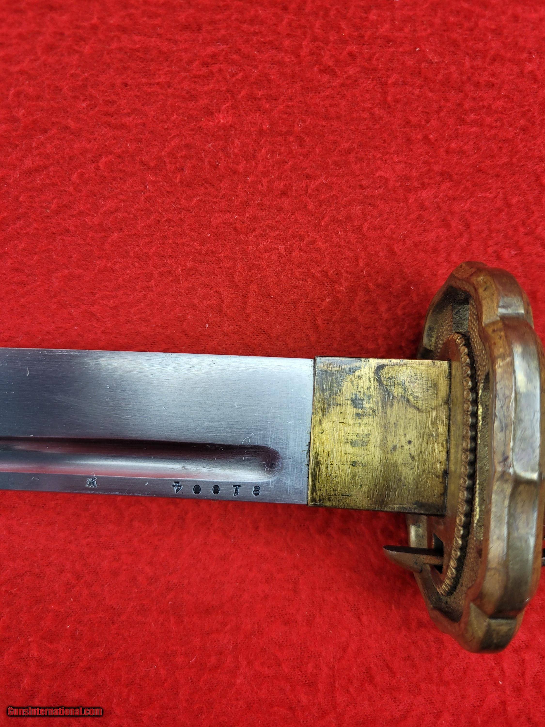 Original Japanese Type 95 NCO Shin-Gunto WWII Bringback