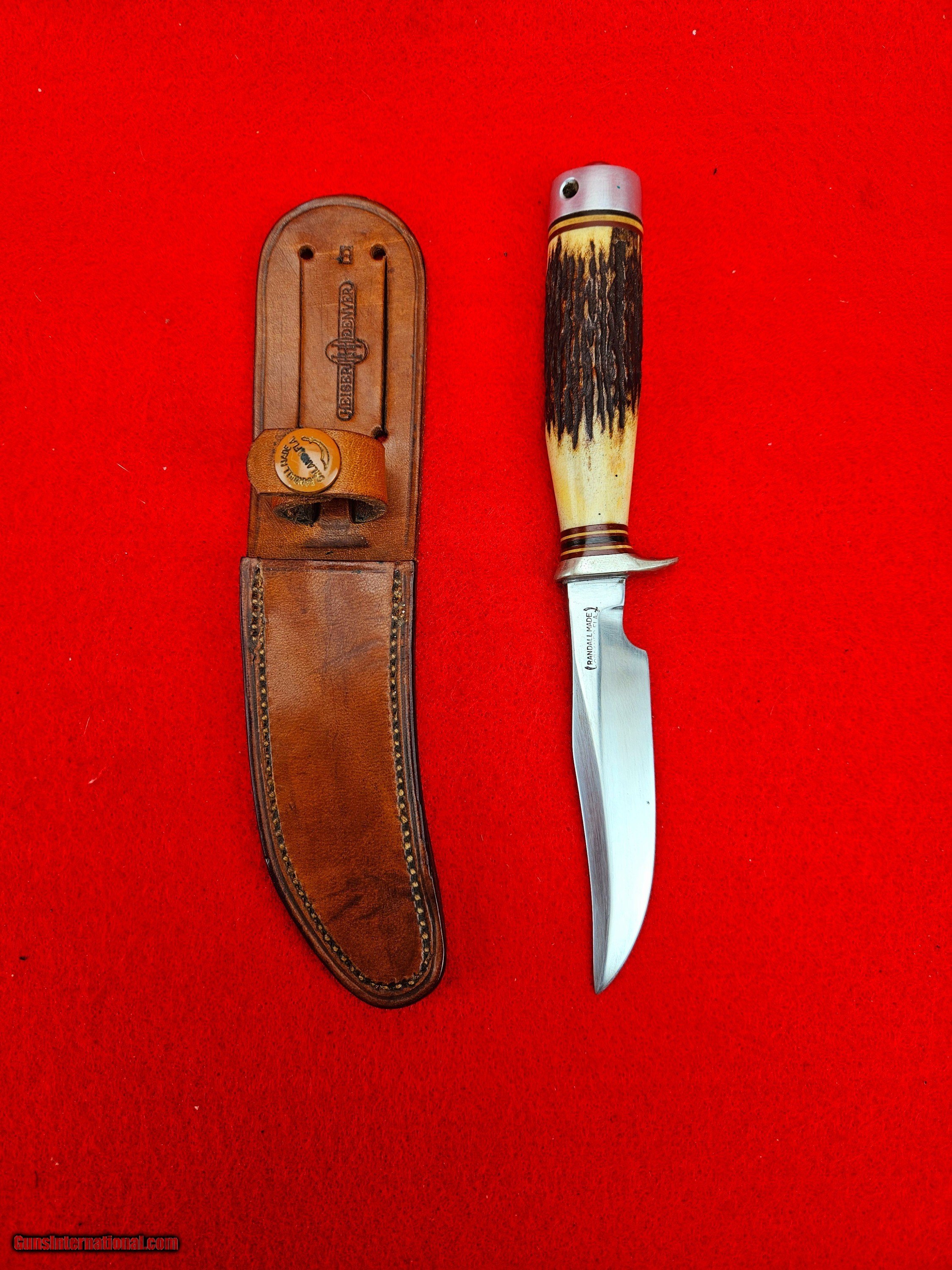 Randall Model #8-4 B&T - Circa 1958 - Rare Stag With Buttcap - Brown ...