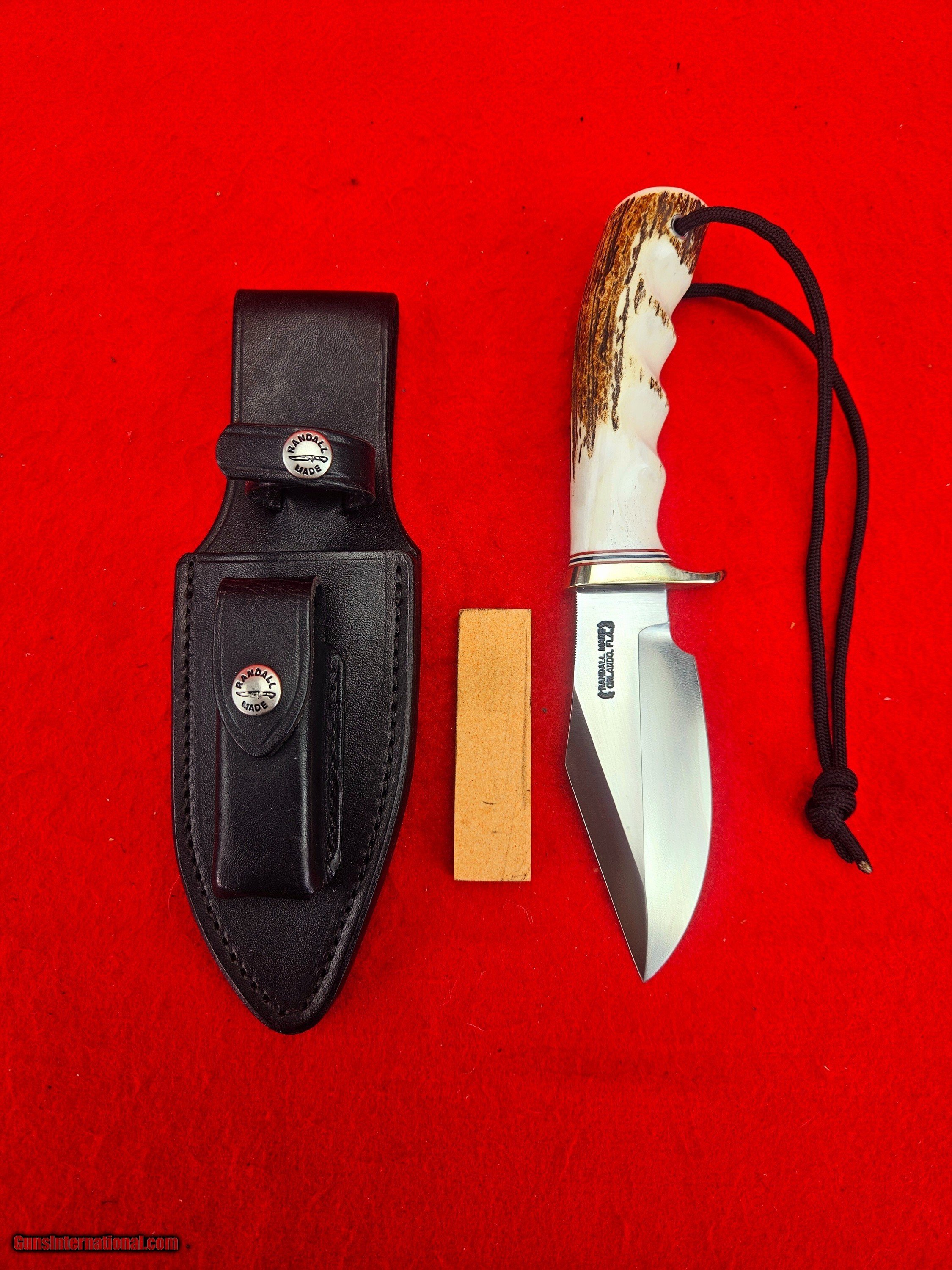Randall Made Knife Model 19 Bushmaster - Finger Groove Stag - Special ...