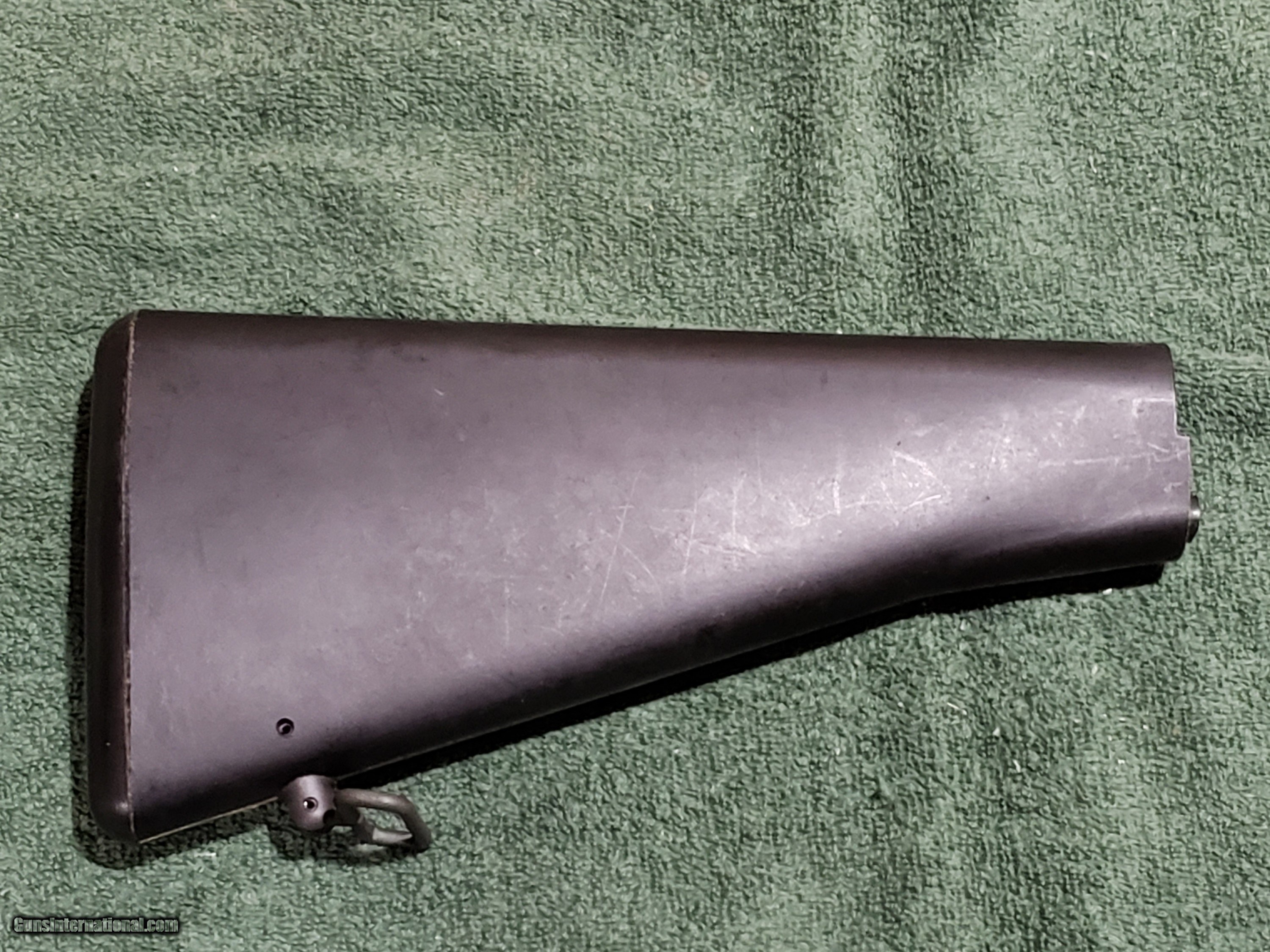 1960s Vietnam era complete M16 buttstock Type D with rubber butt pad. Mint.