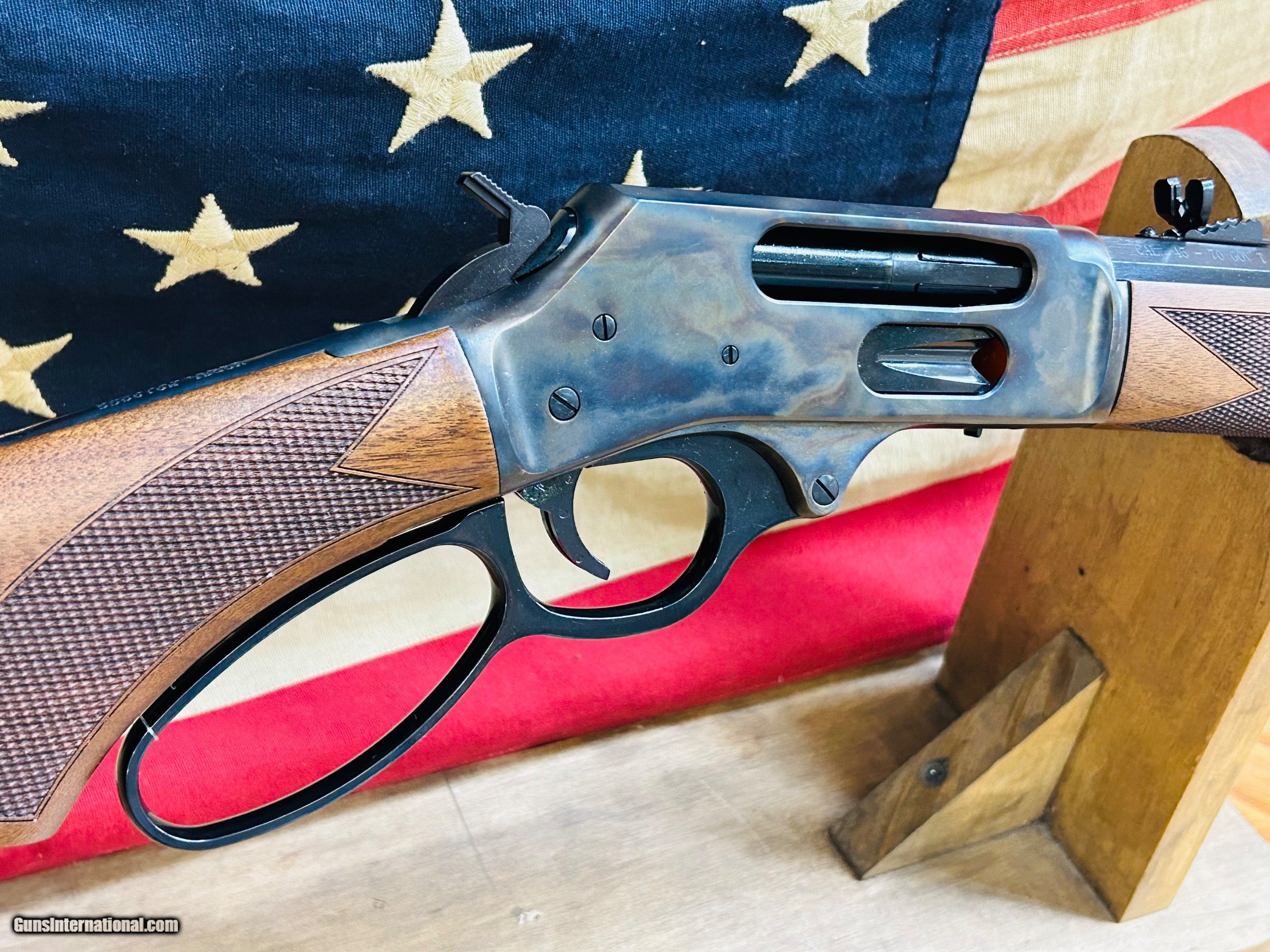 HENRY COLOR CASE HARDENED SIDE GATE 45-70 GOV.