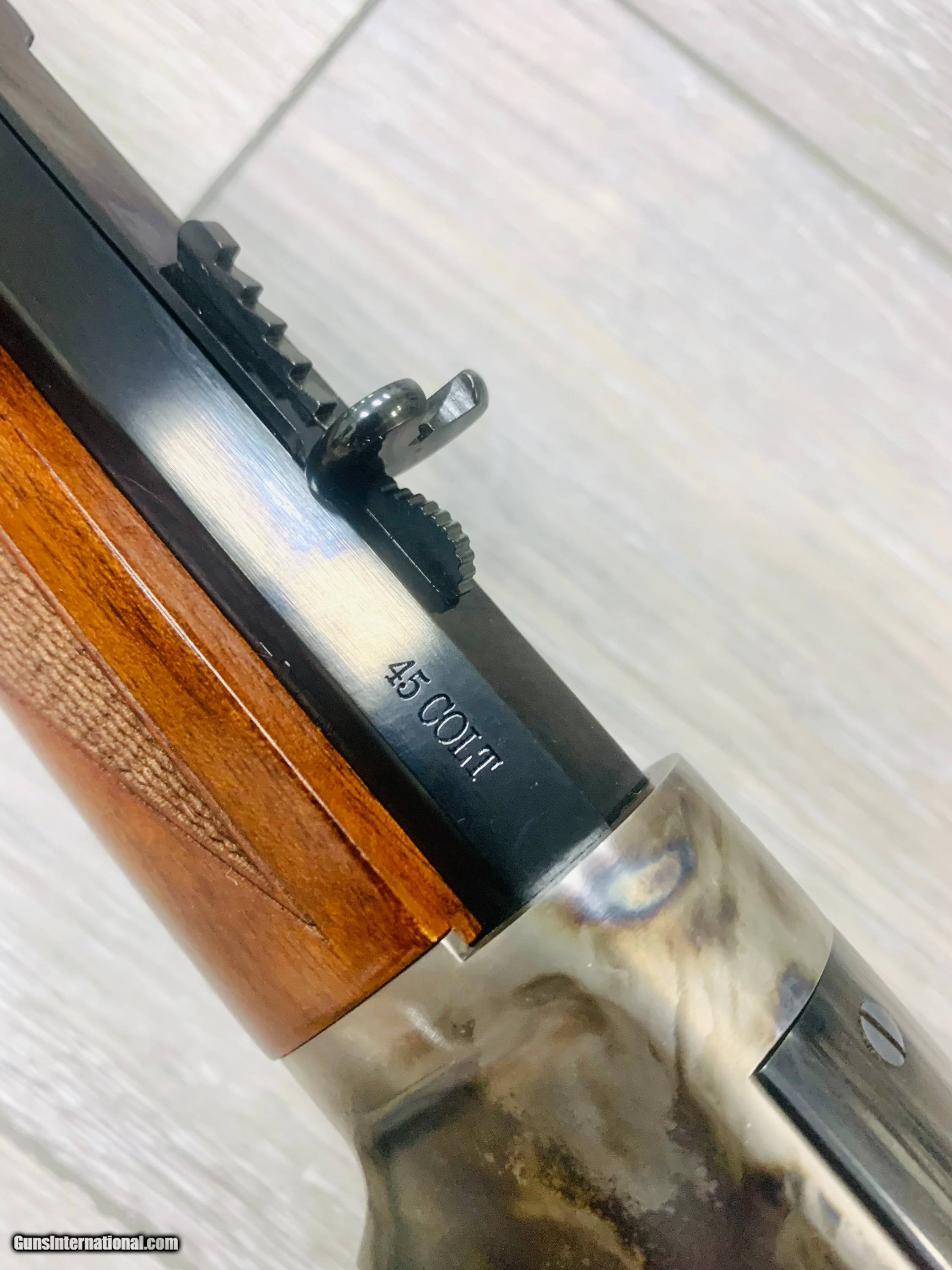 CIMARRON 1873 TEXAS BRUSH POPPER .45 COLT LEVER ACTION RIFLE 18" HALF ...