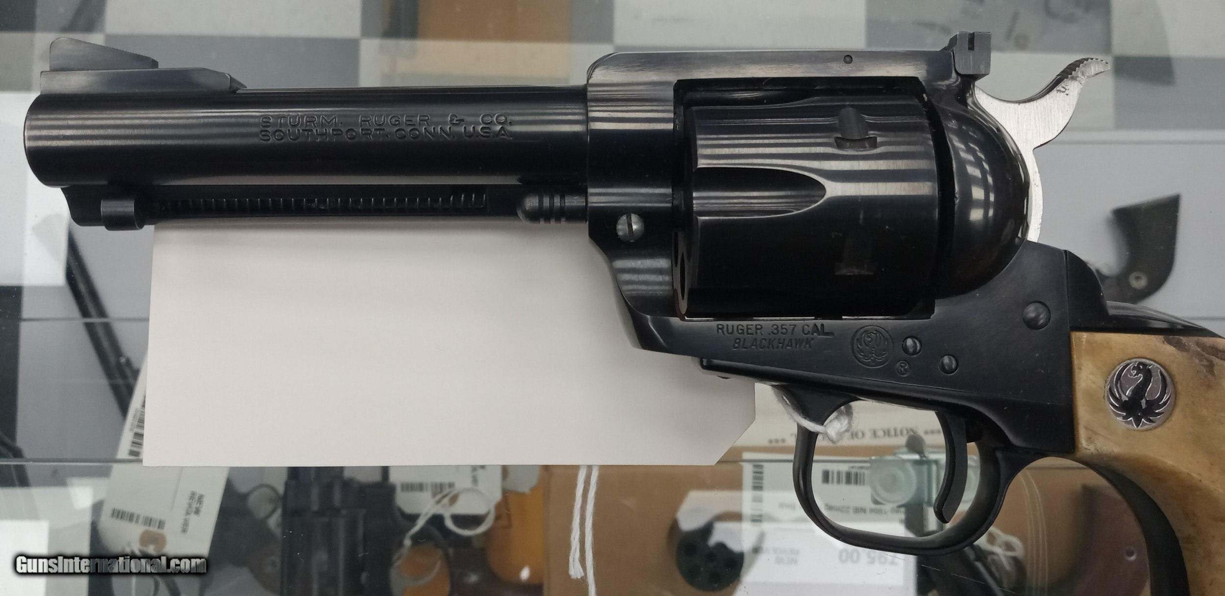 1958 Ruger Blackhawk .357 mag Revolver with Factory Stag Grips