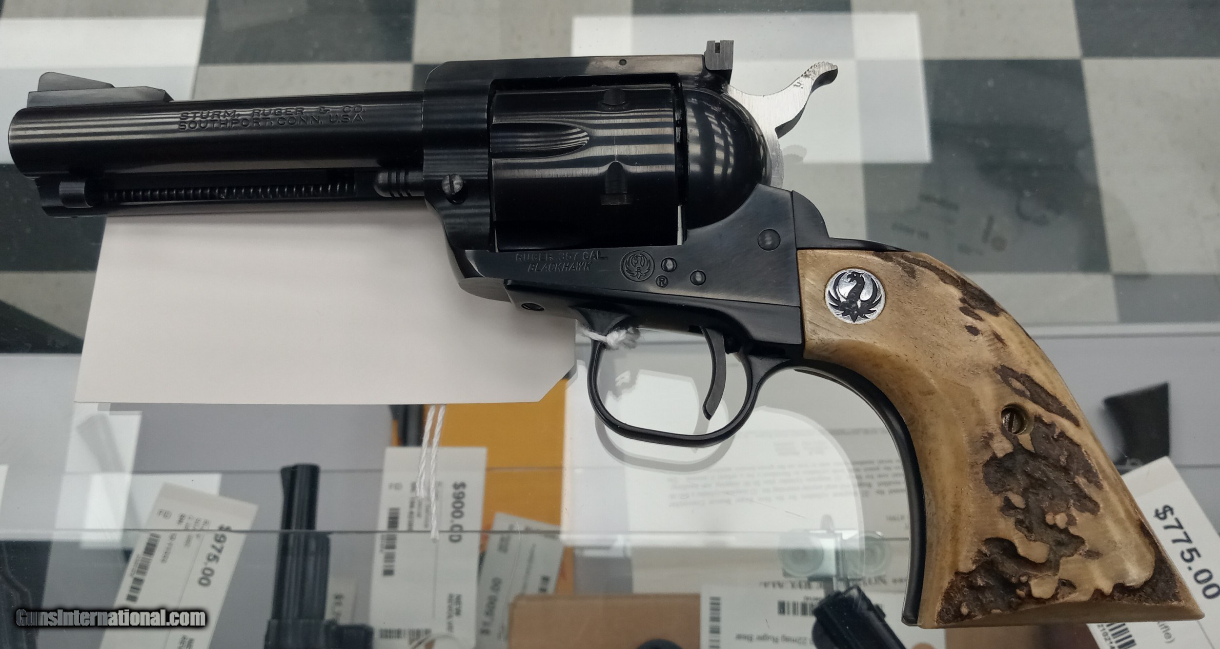 1958 Ruger Blackhawk .357 mag Revolver with Factory Stag Grips