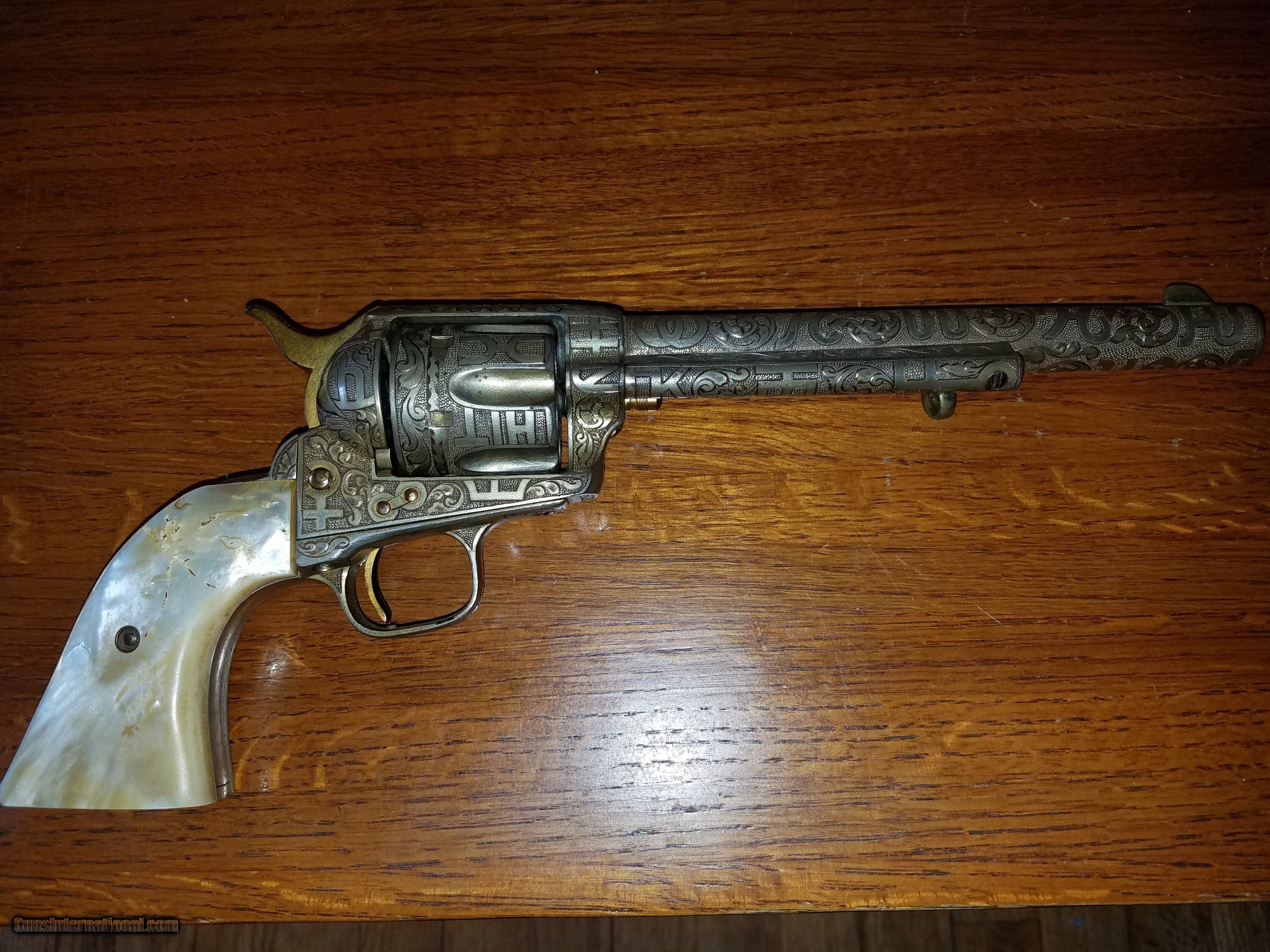 Incredible Cattle Brand Colt SAA by Cole Agee for sale
