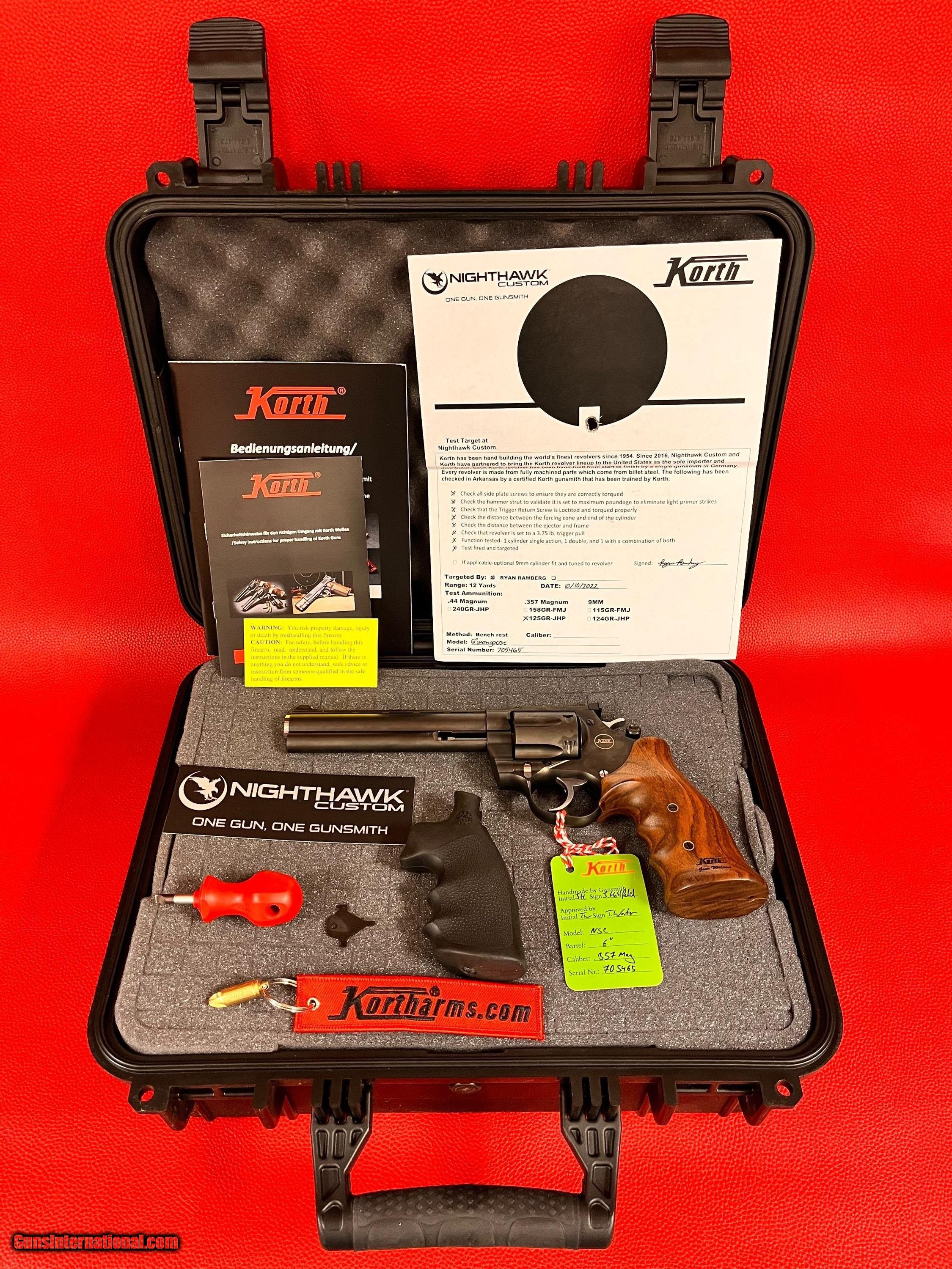 Korth Mongoose 6” .357mag Brand new