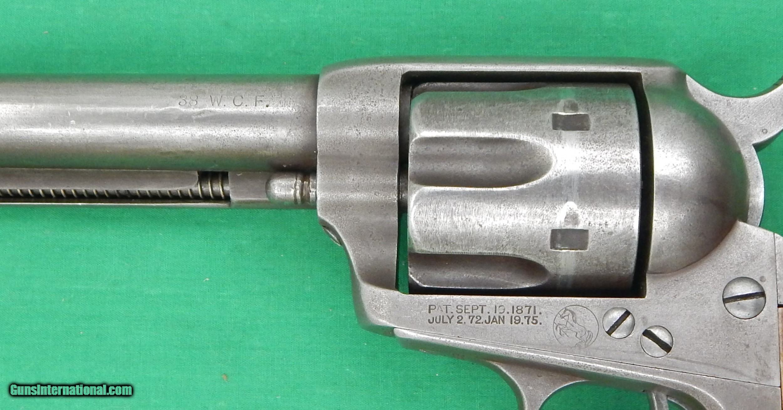 Colt Pat.Firearms Co. SAA 38 WCF (38-40) 1895 Stag grips