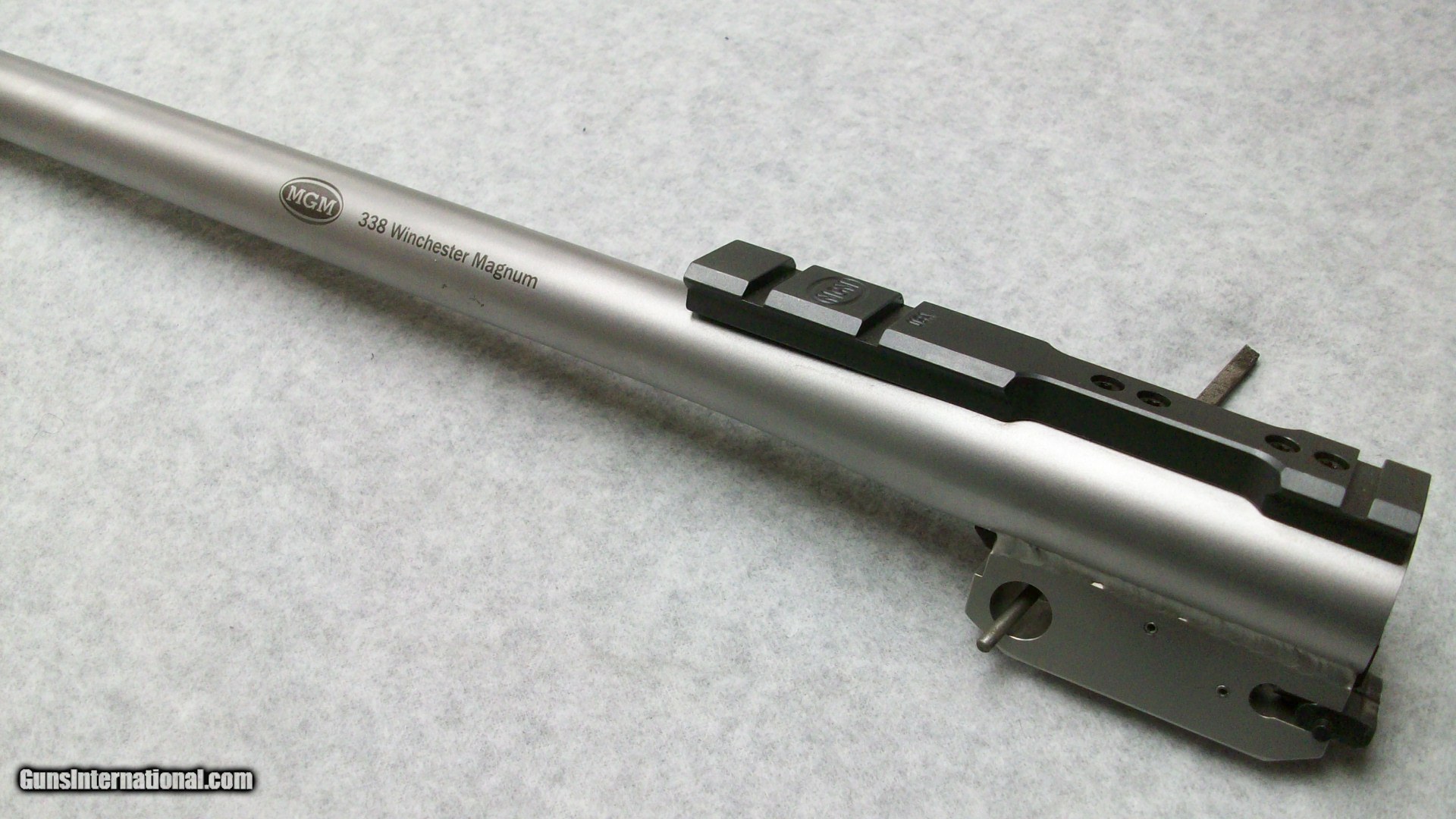 Thompson Center Encore barrel by MGM .338 Win Mag Stainless