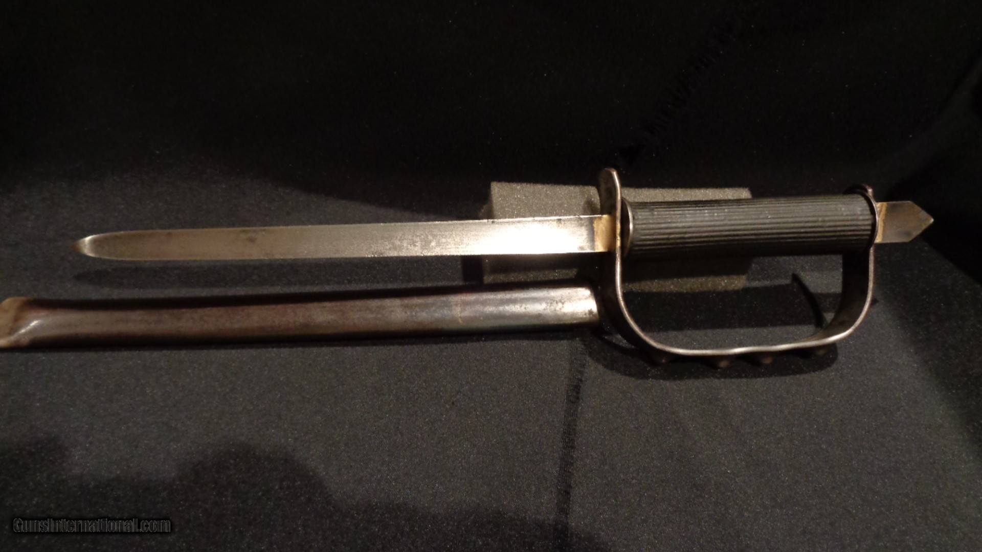 WWII WW2 OSS DROP KNIFE WITH SCABBARD RARE!! US-MADE OSS EDGED WEAPON ...