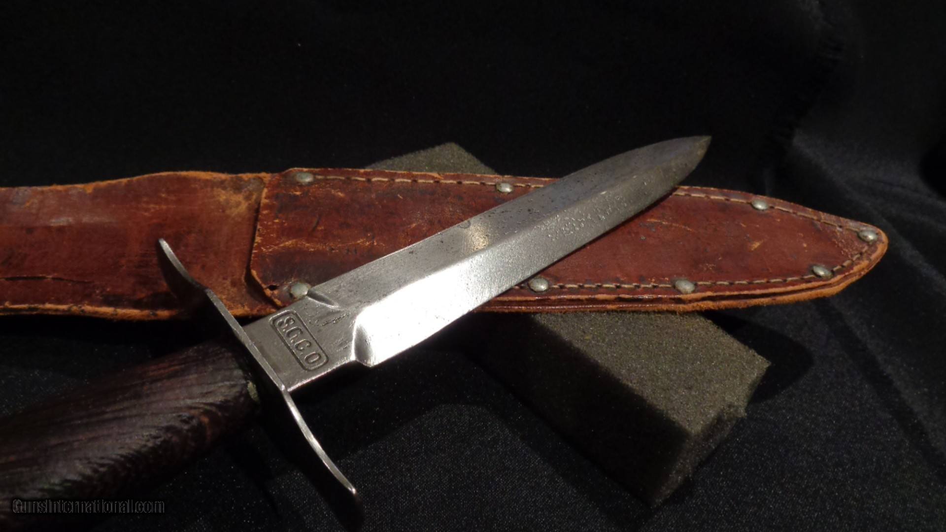 Ww2 Stiletto French La Vengeur Fighting Knife 1916 S G C O Dagger