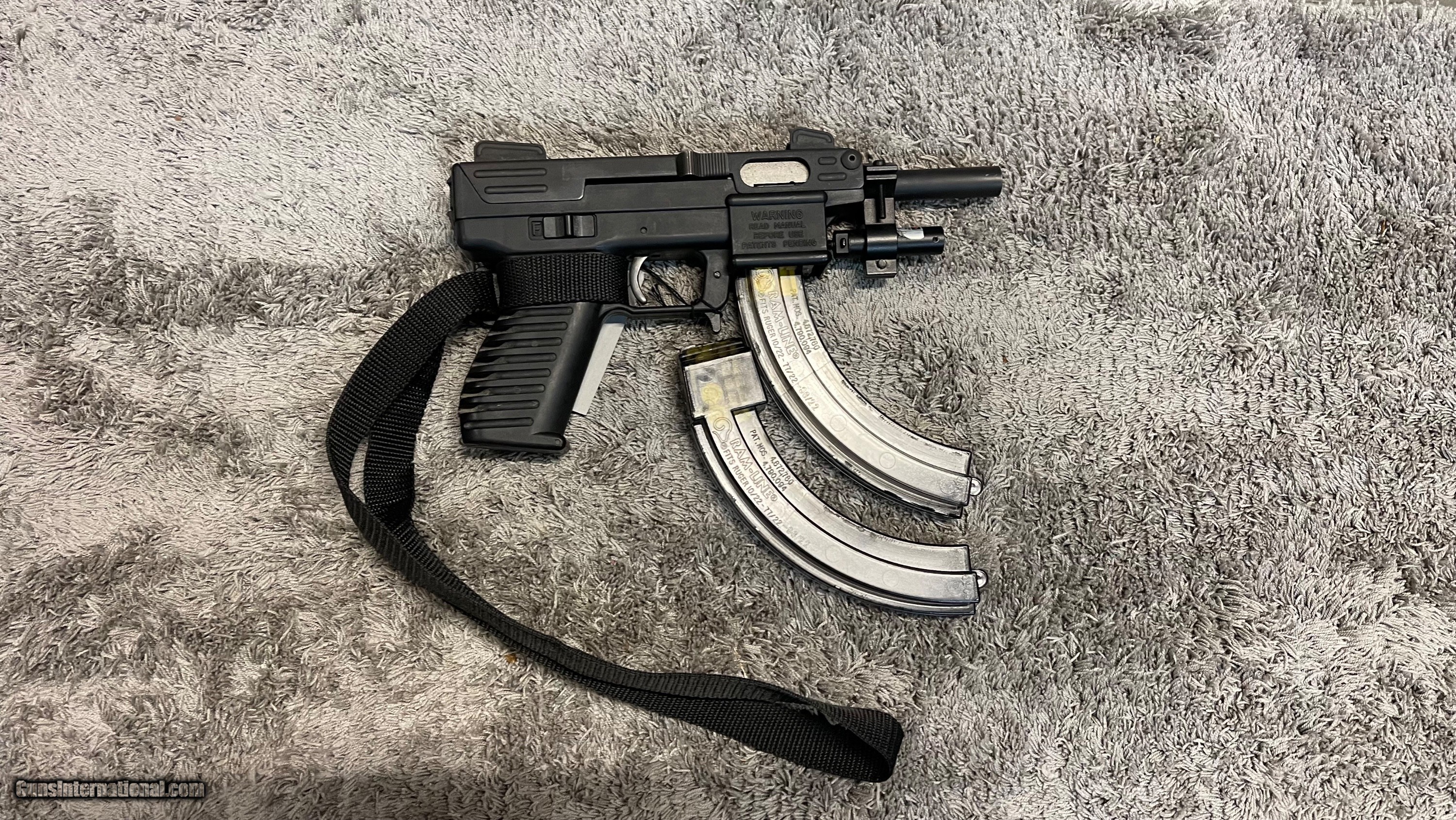 Intratec .22 Scorpion Pistol with Laser
