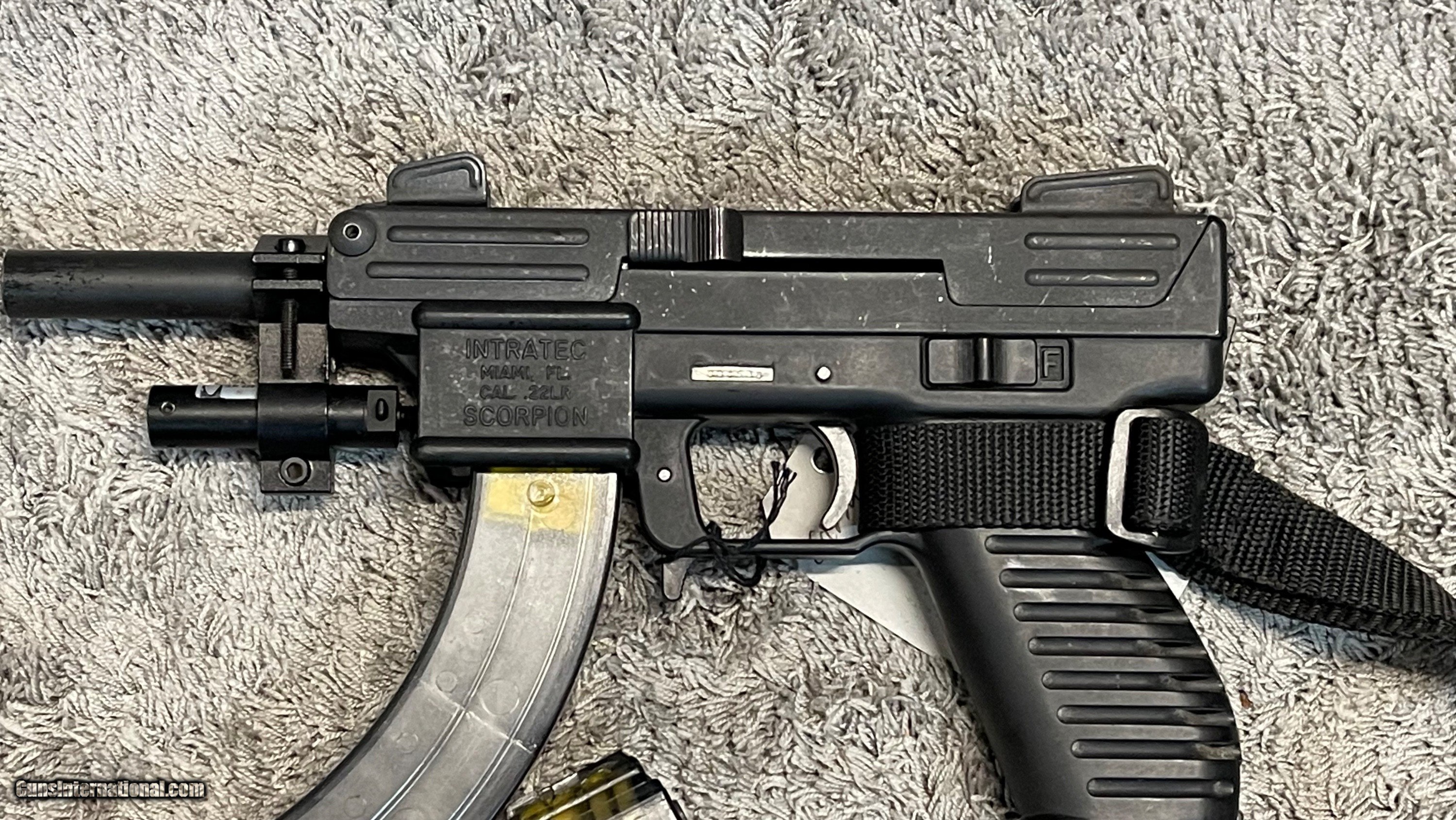Intratec .22 Scorpion Pistol with Laser