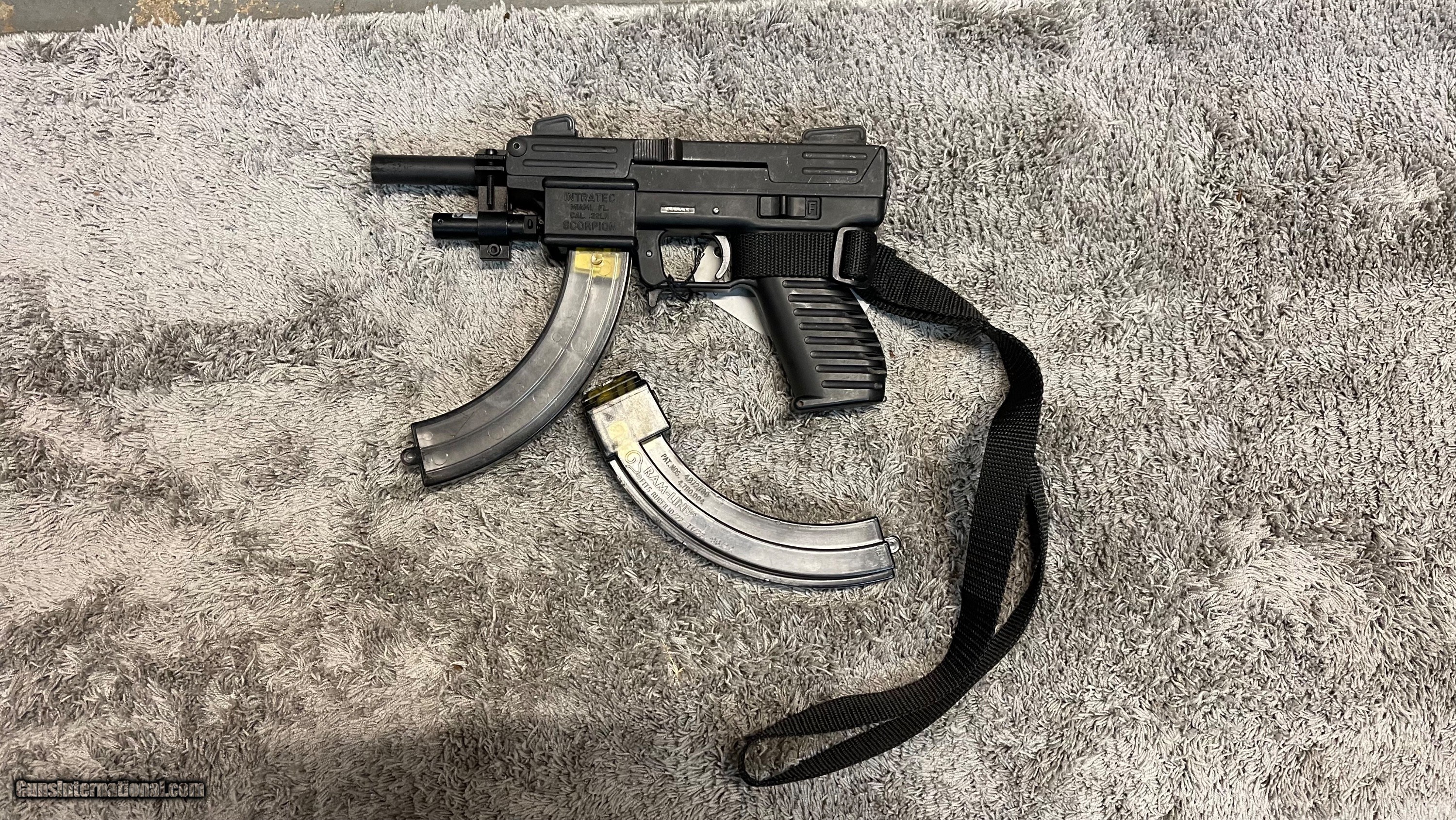 Intratec .22 Scorpion Pistol with Laser