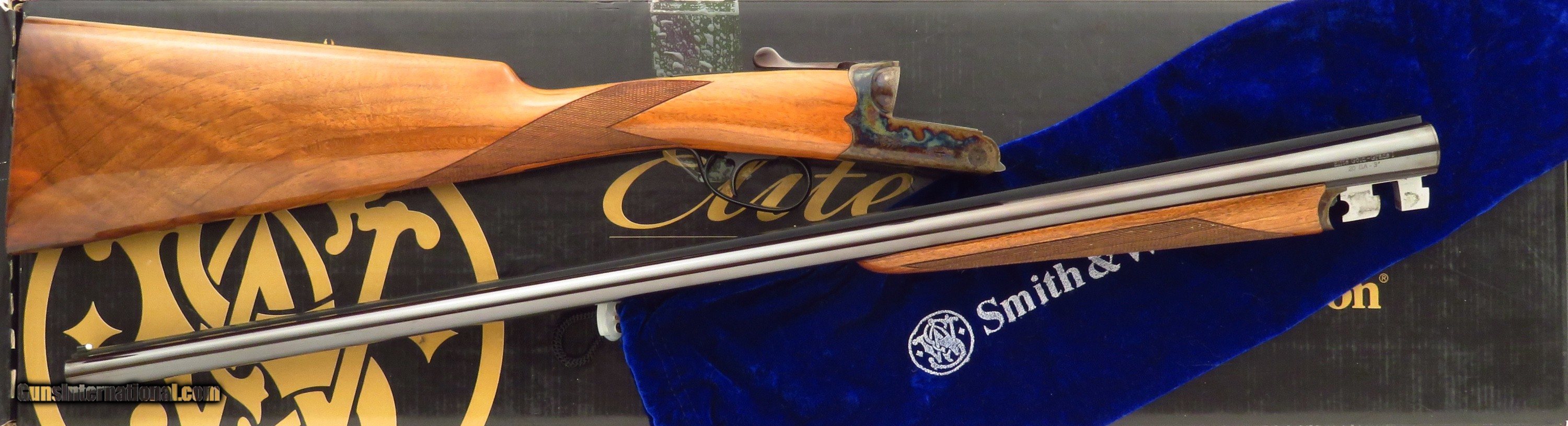 Smith & Wesson Elite Gold Grade I 20, 28-inch fixed IC/M, 3-inch, ejectors, 14.6 LOP, 6.6 pounds ...